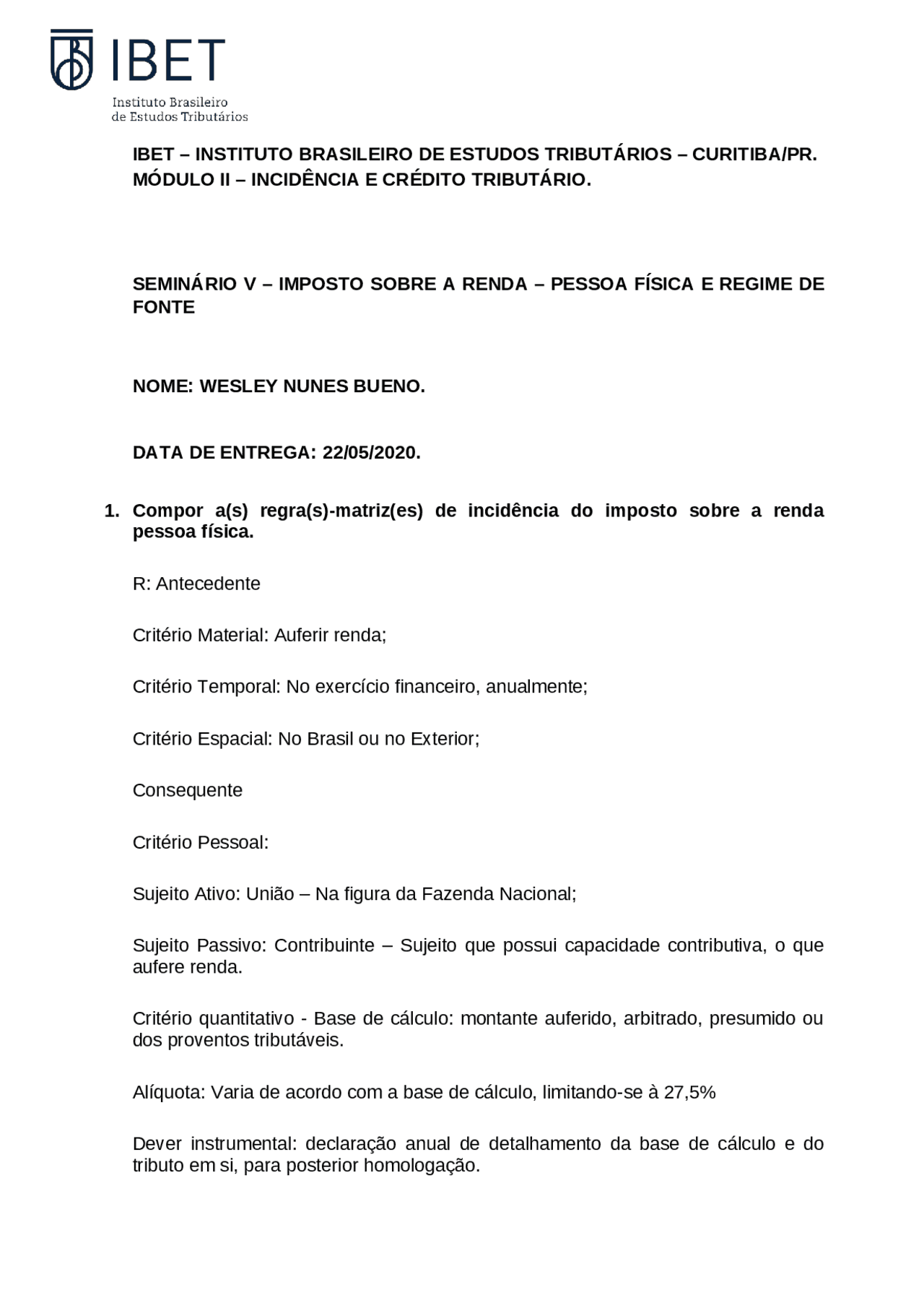 Módulo Ii Seminário V Docsity