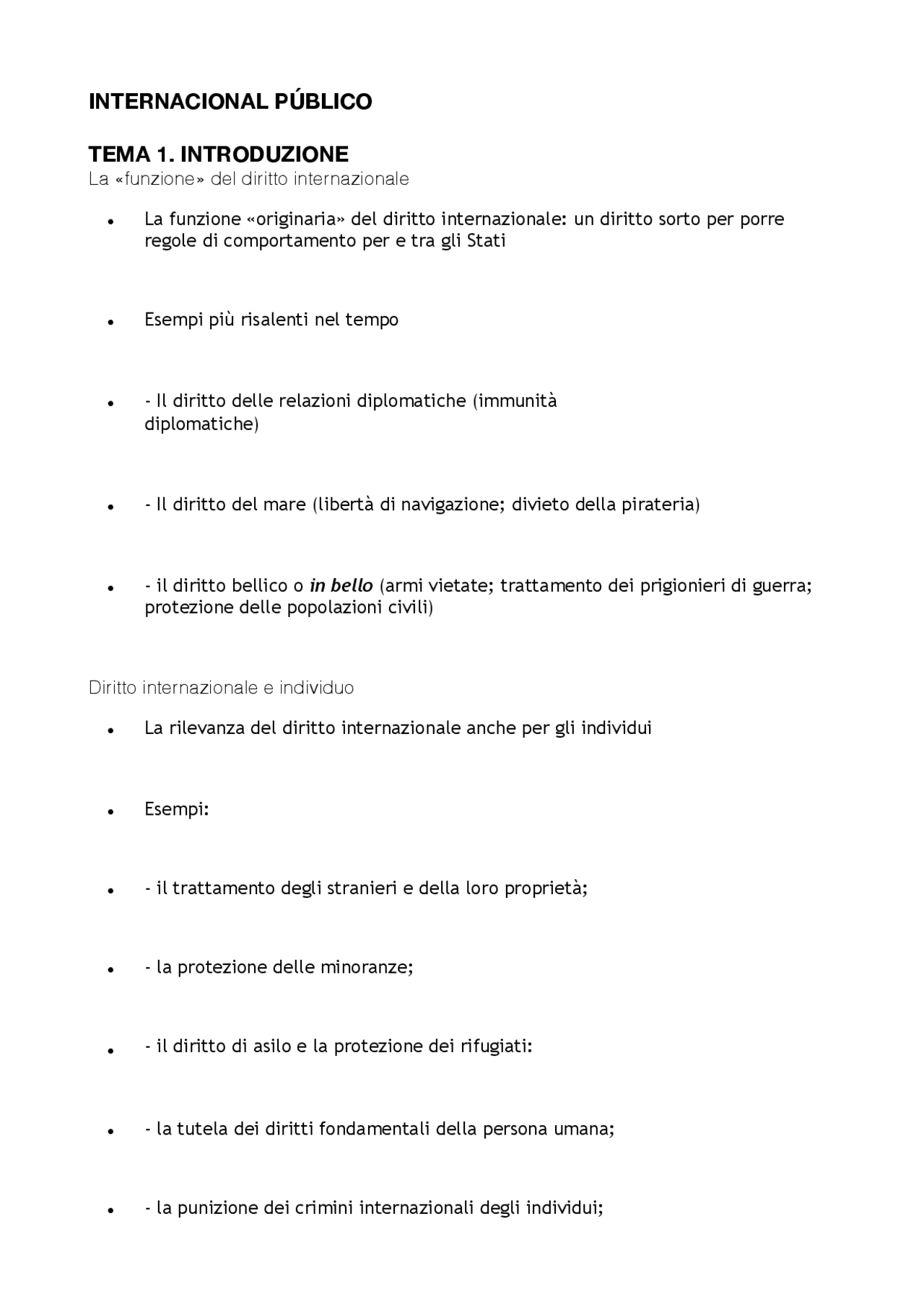Slides diritto Internazionale - Docsity