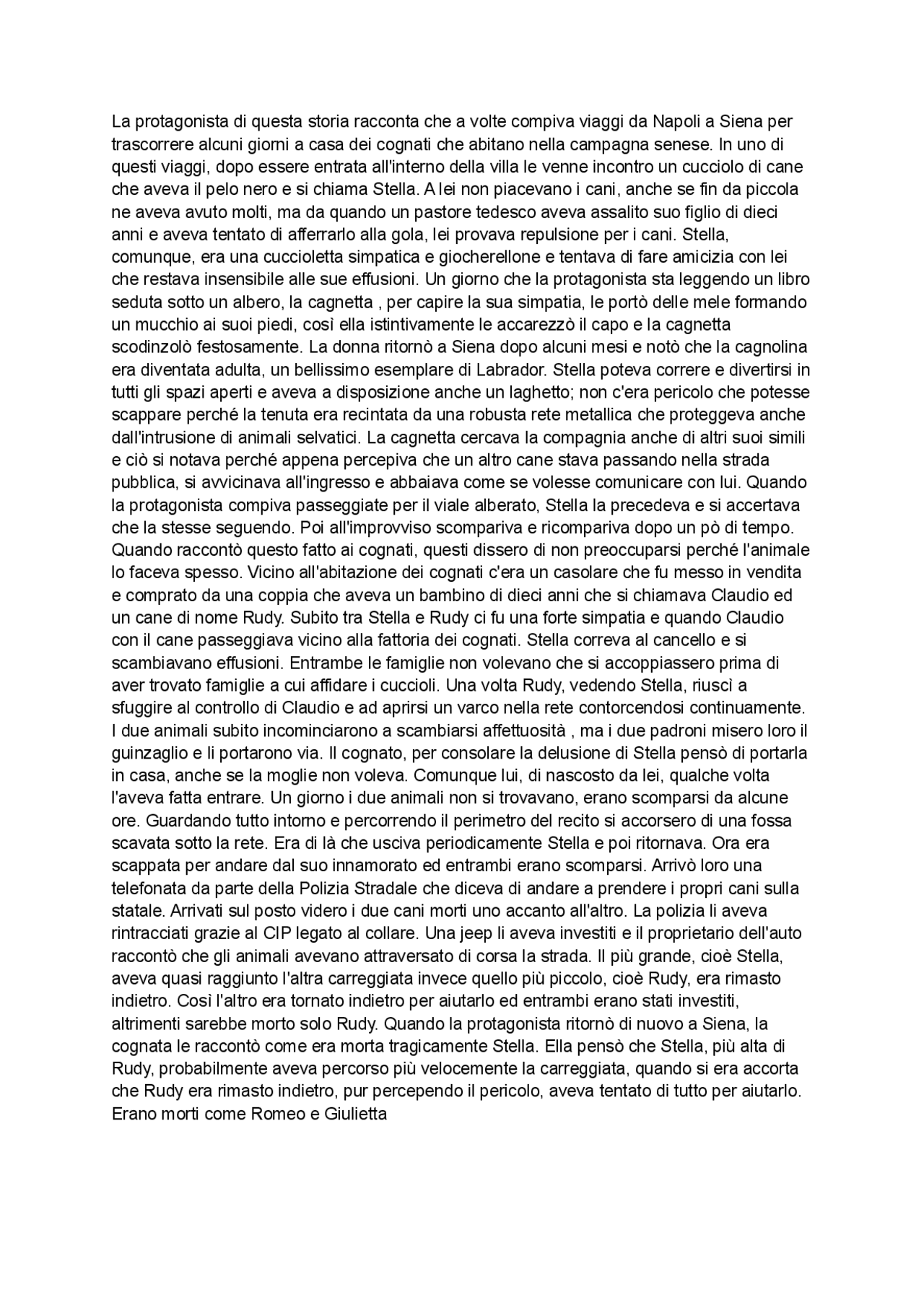Riassunto Del Capitolo Fuga Damore Docsity
