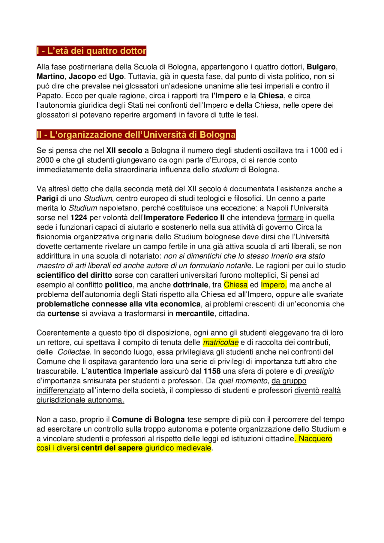 Riassunto Delle Lezioni 2 68 Slides E Dispense Docsity