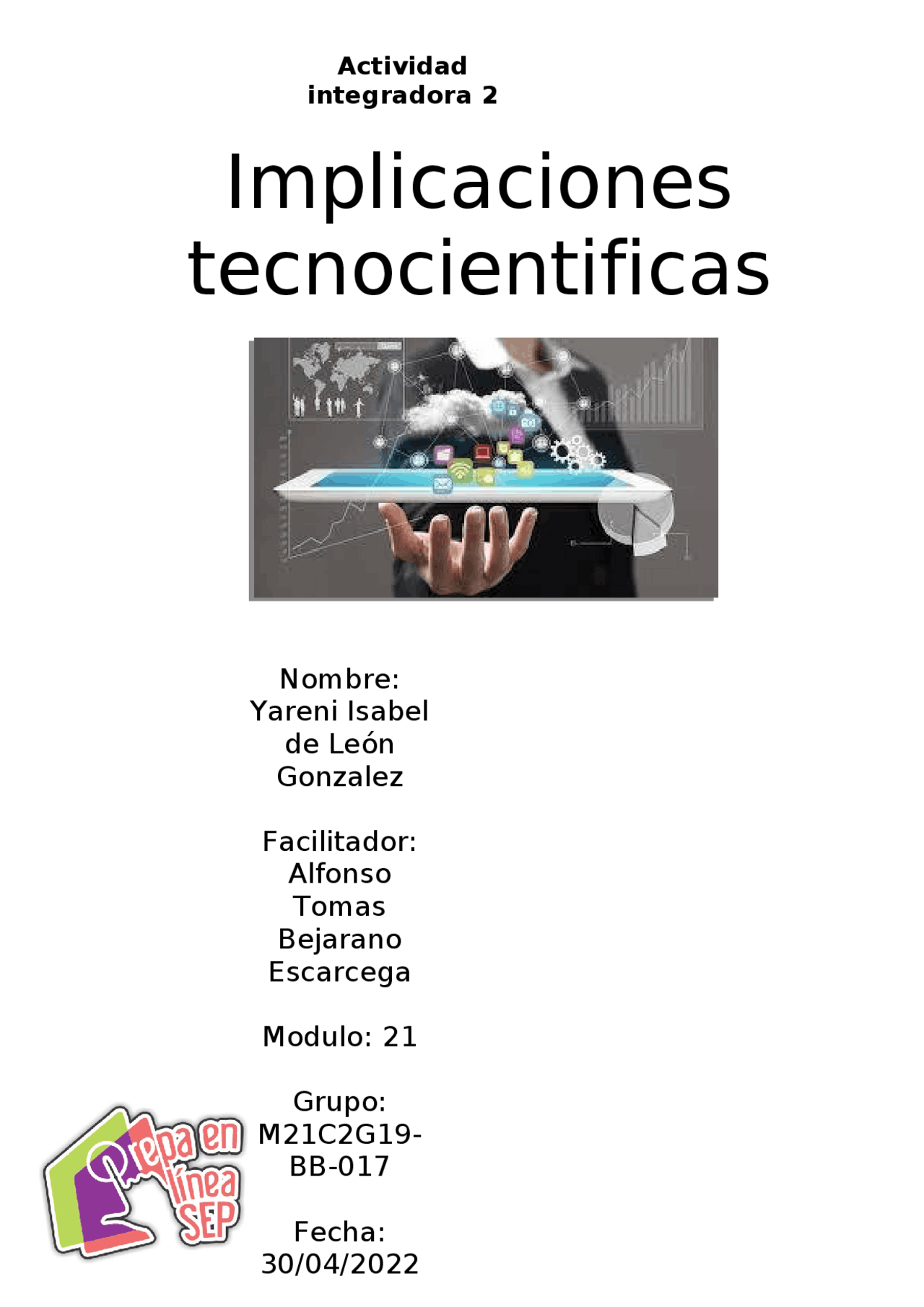 Implicaciones Tecnocientificas Docsity