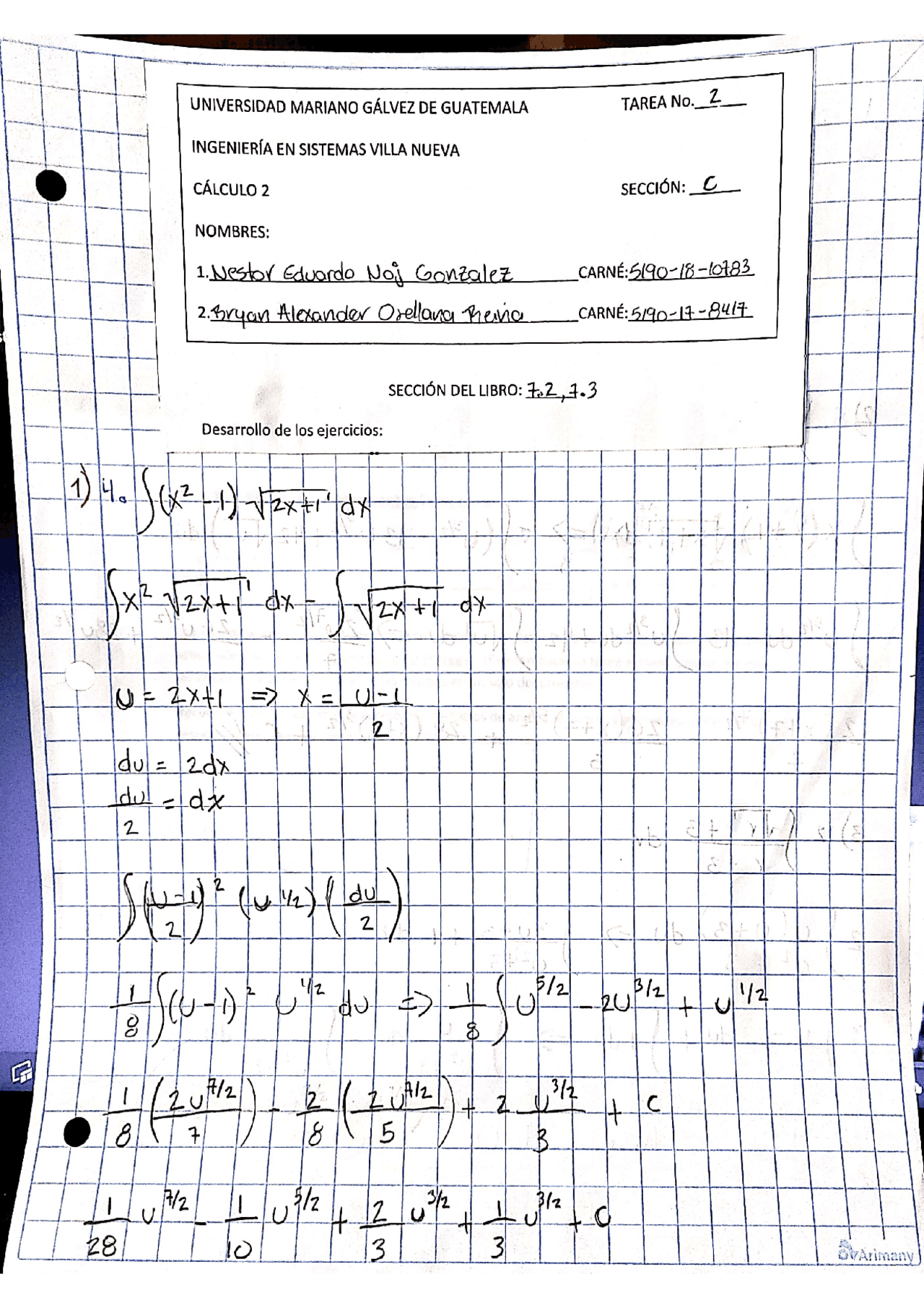 Ejercicios Calculo Ii Docsity