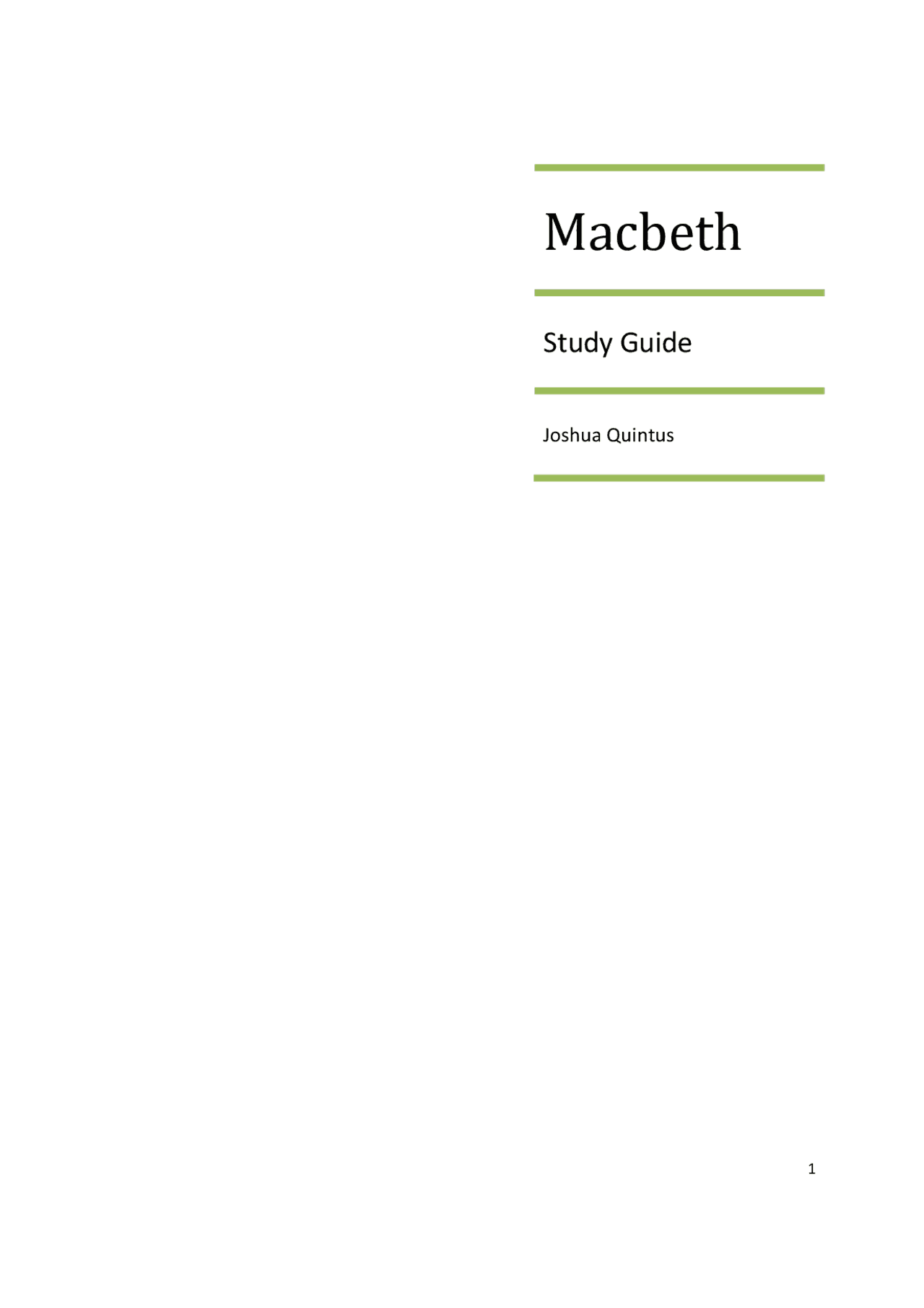 Commento Opera Macbeth Docsity