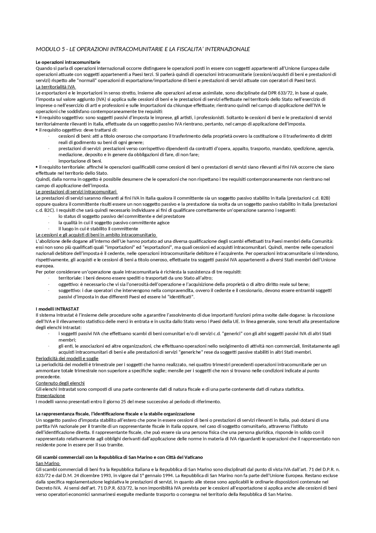 Master Marcom Riassunto Modulo 5 Docsity