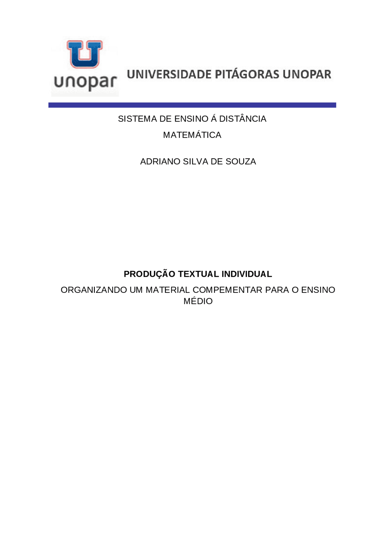 Portfoli Unopar Matematica Docsity