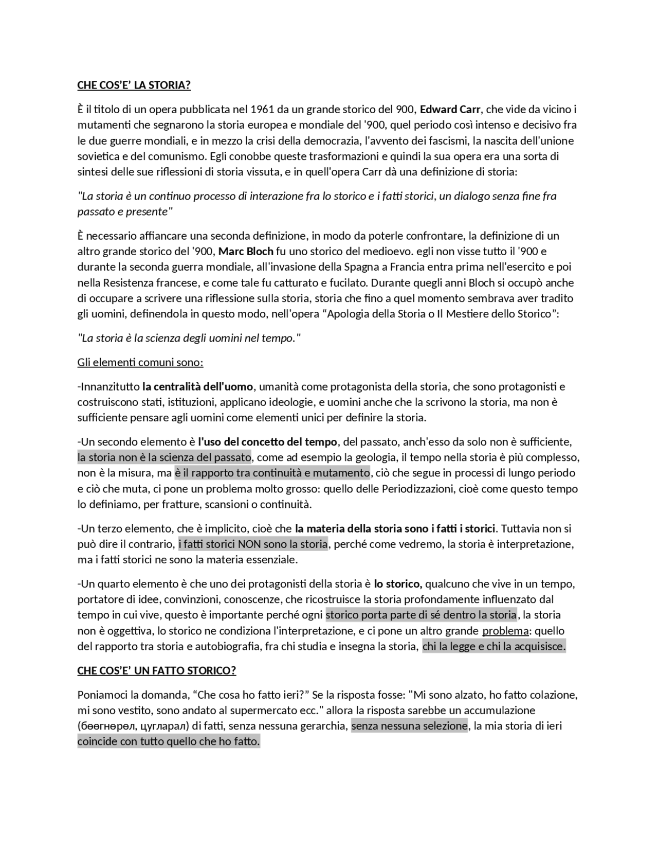 Che cos'è la storia? - Storia contemporanea 2021/2022 - Bruno Maida ...