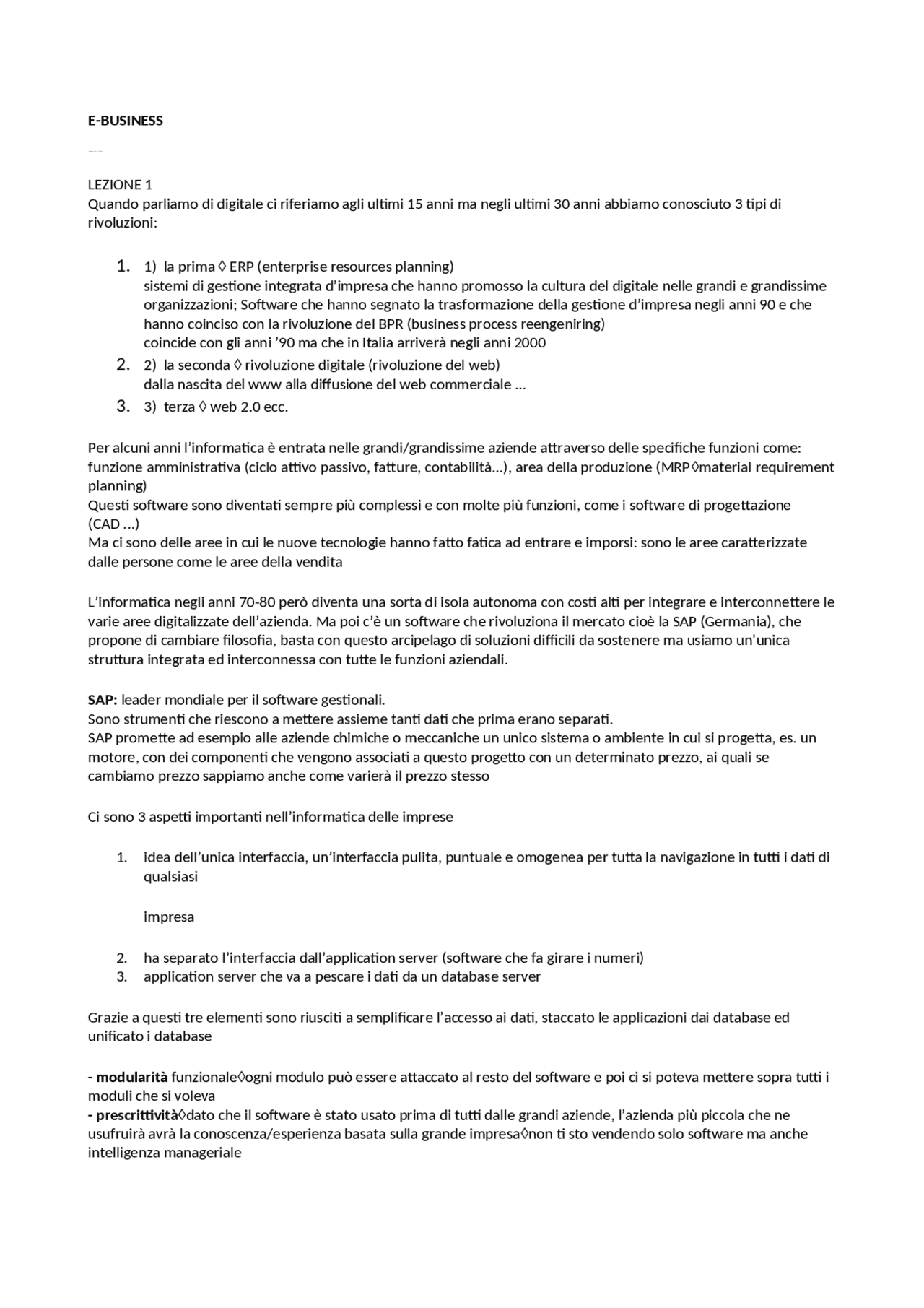 Appunti E Business 20202021 Docsity