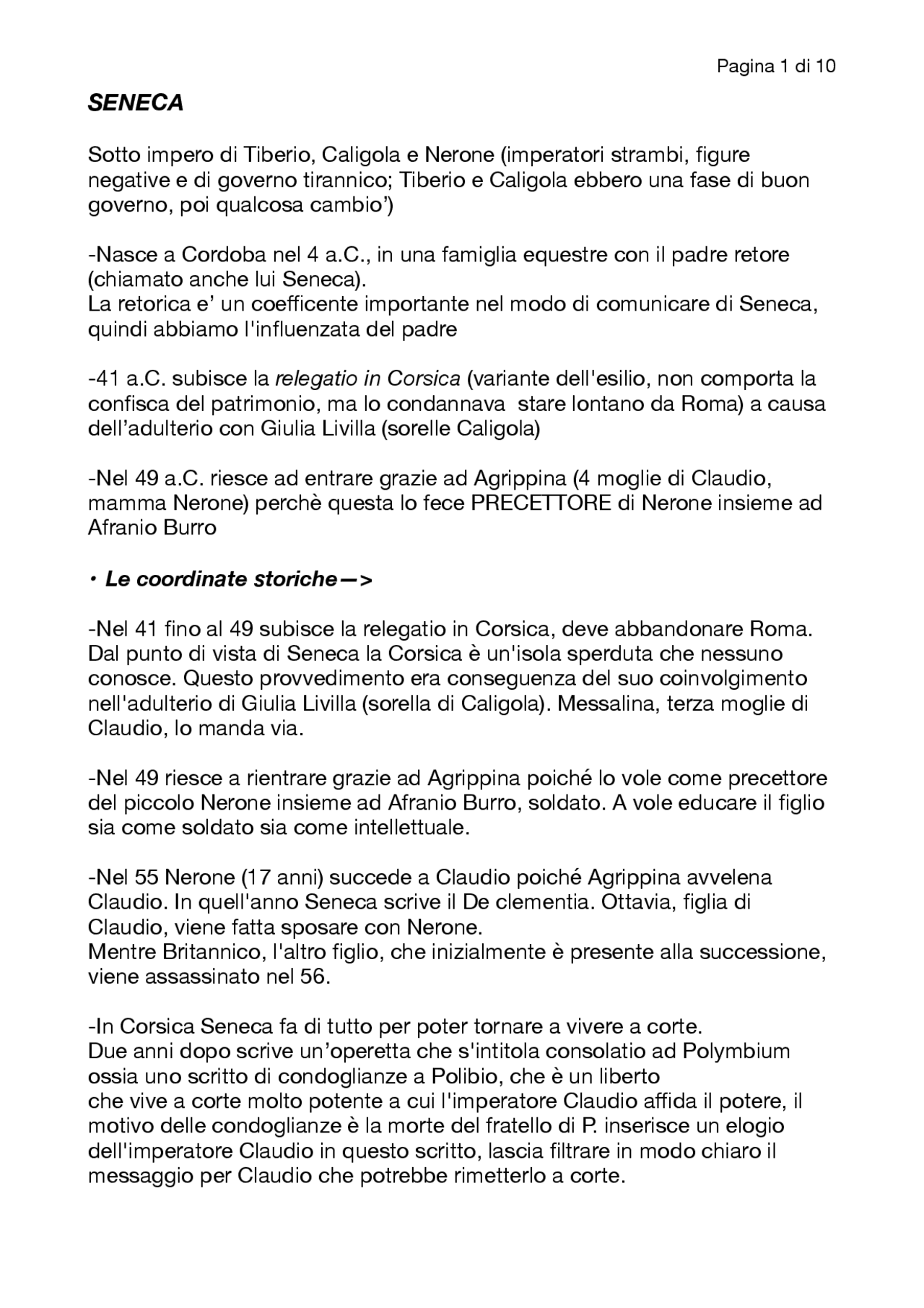 Lucio Anneo Seneca Completo Docsity