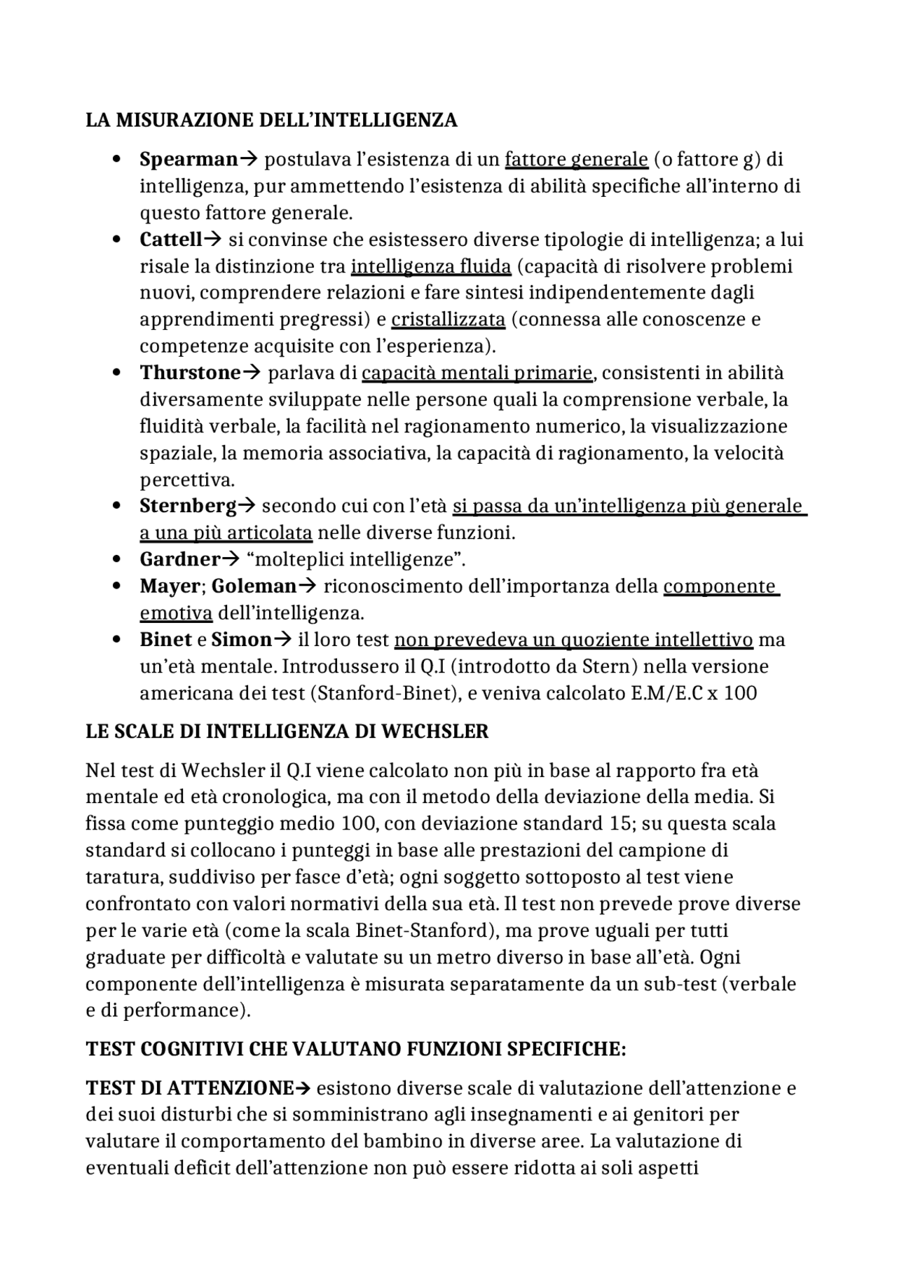 Misurare La Mente Capitolo 3 Docsity