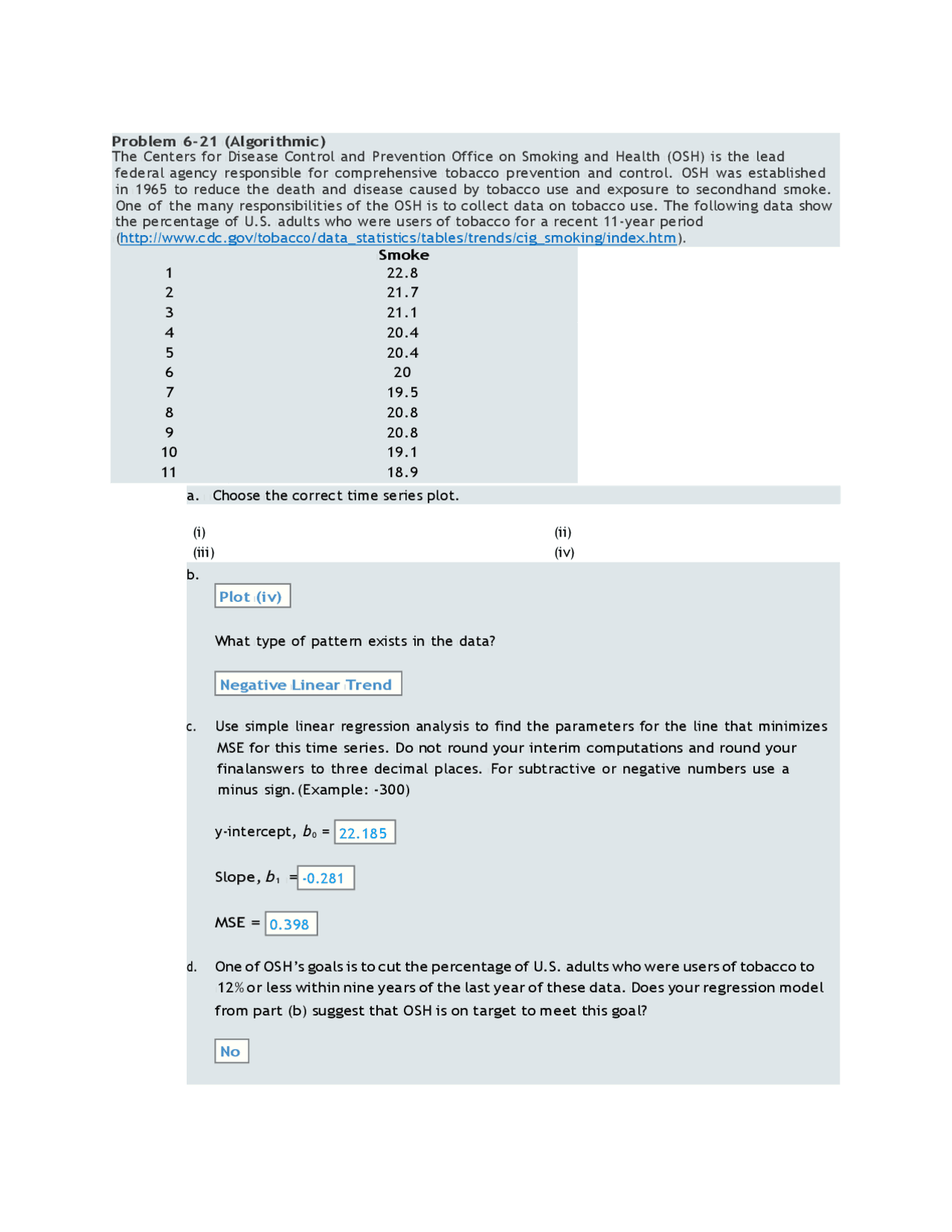 Tobacco Use and Exercise Habits in the US | Exams Business Systems | Docsity