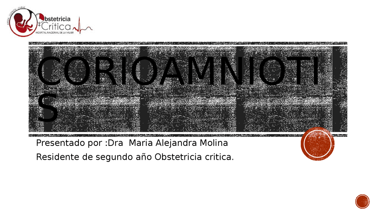 Corioamnionitis y FIRS - Docsity