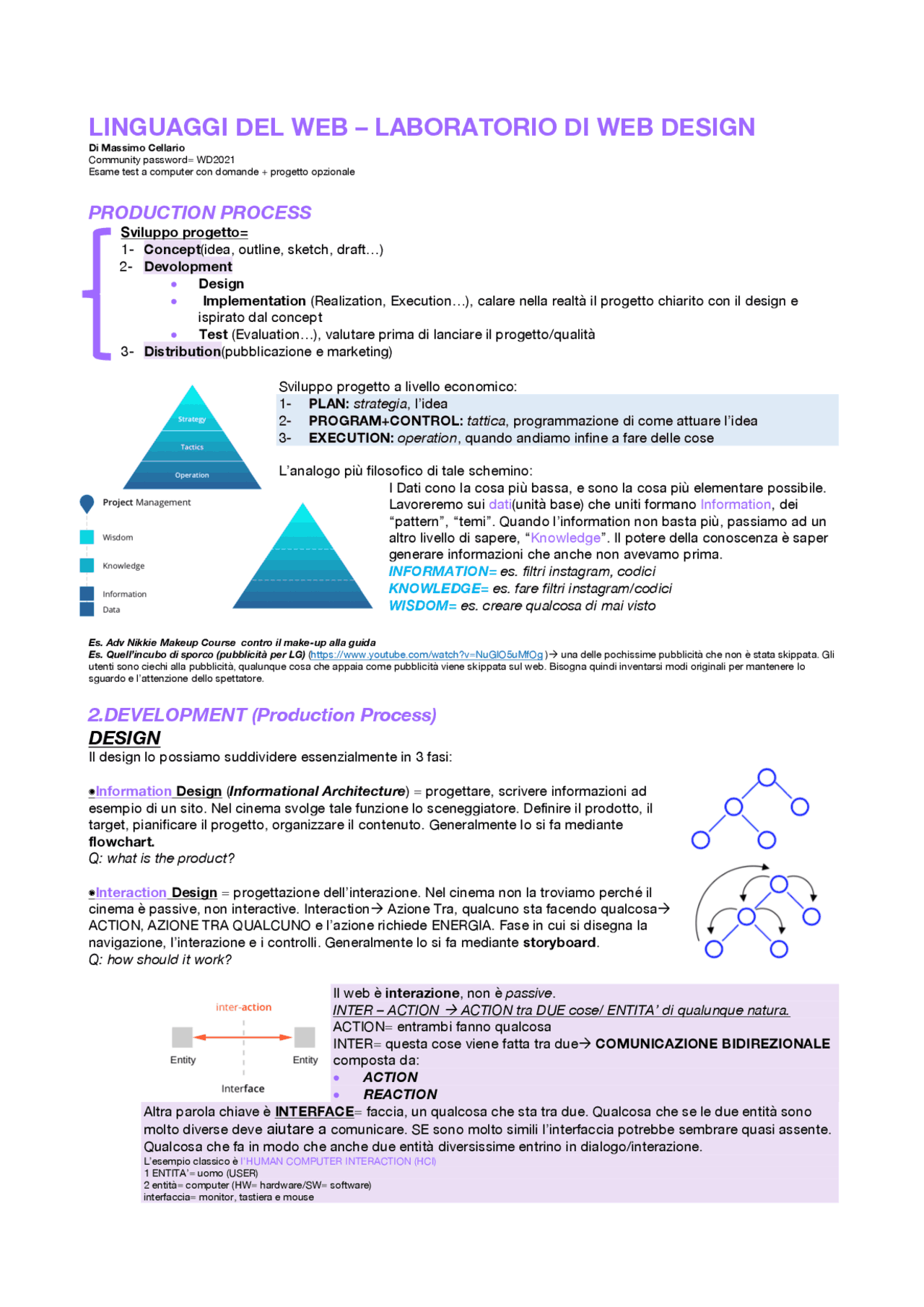 Appunti Slides Integrate Laboratorio Di Web Design Docsity