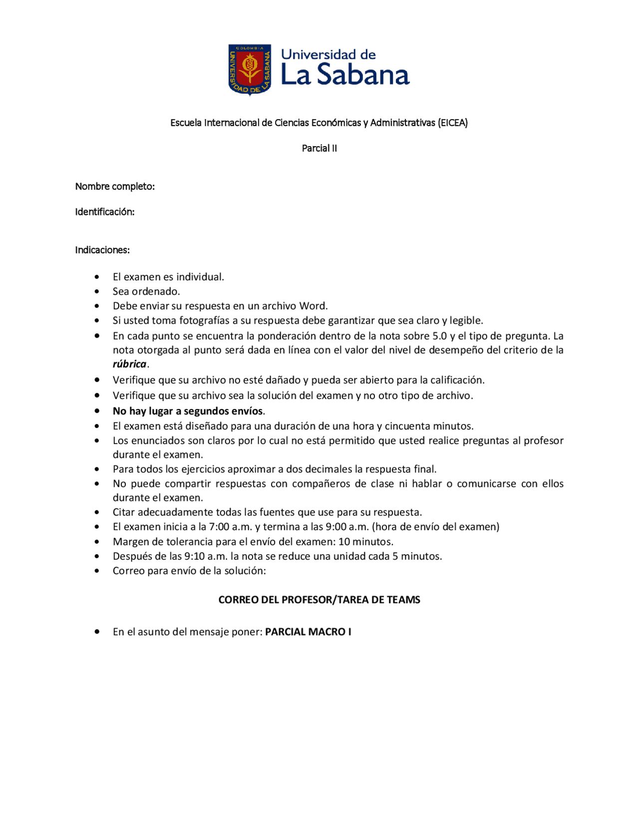 Parcial Macroeconomía I Corte Ii Docsity
