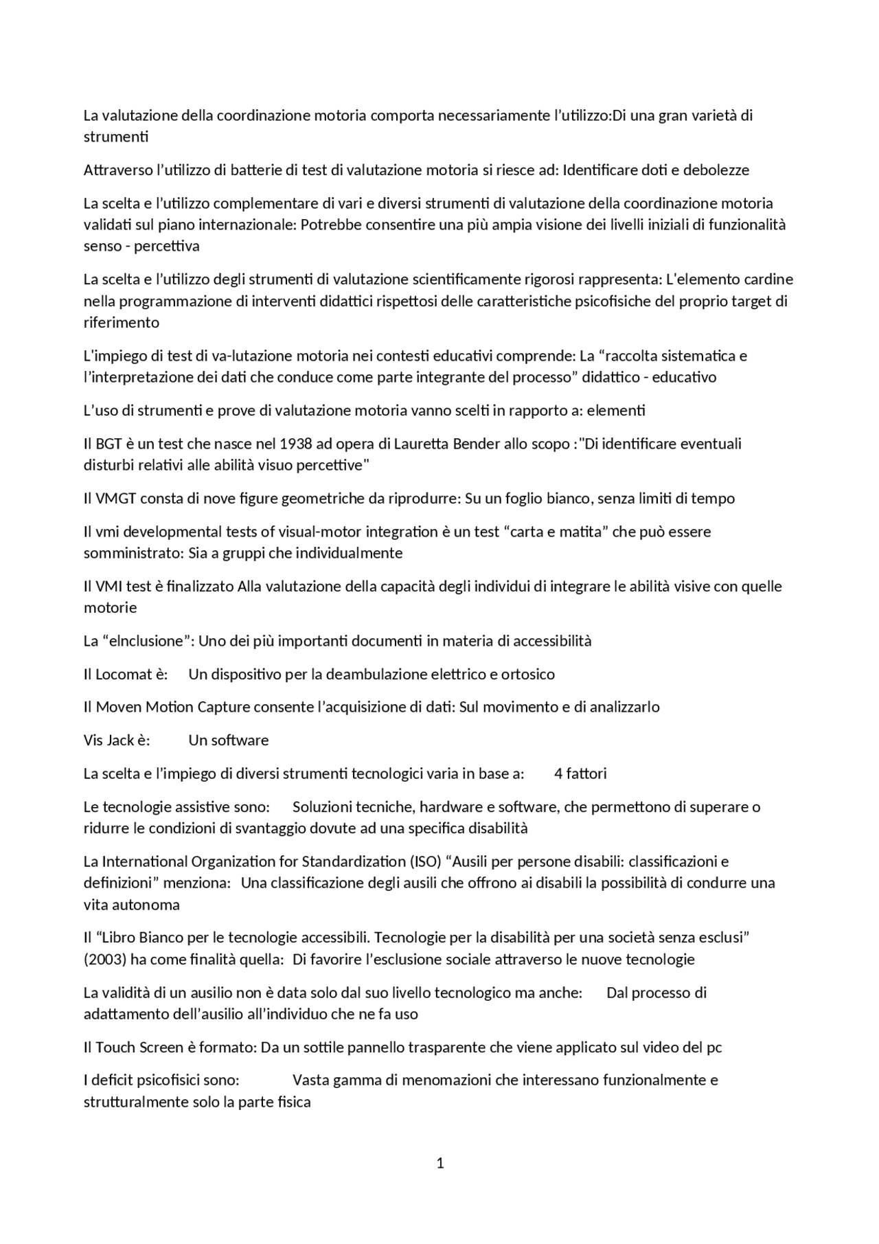 Didattica Attività Motoria Docsity