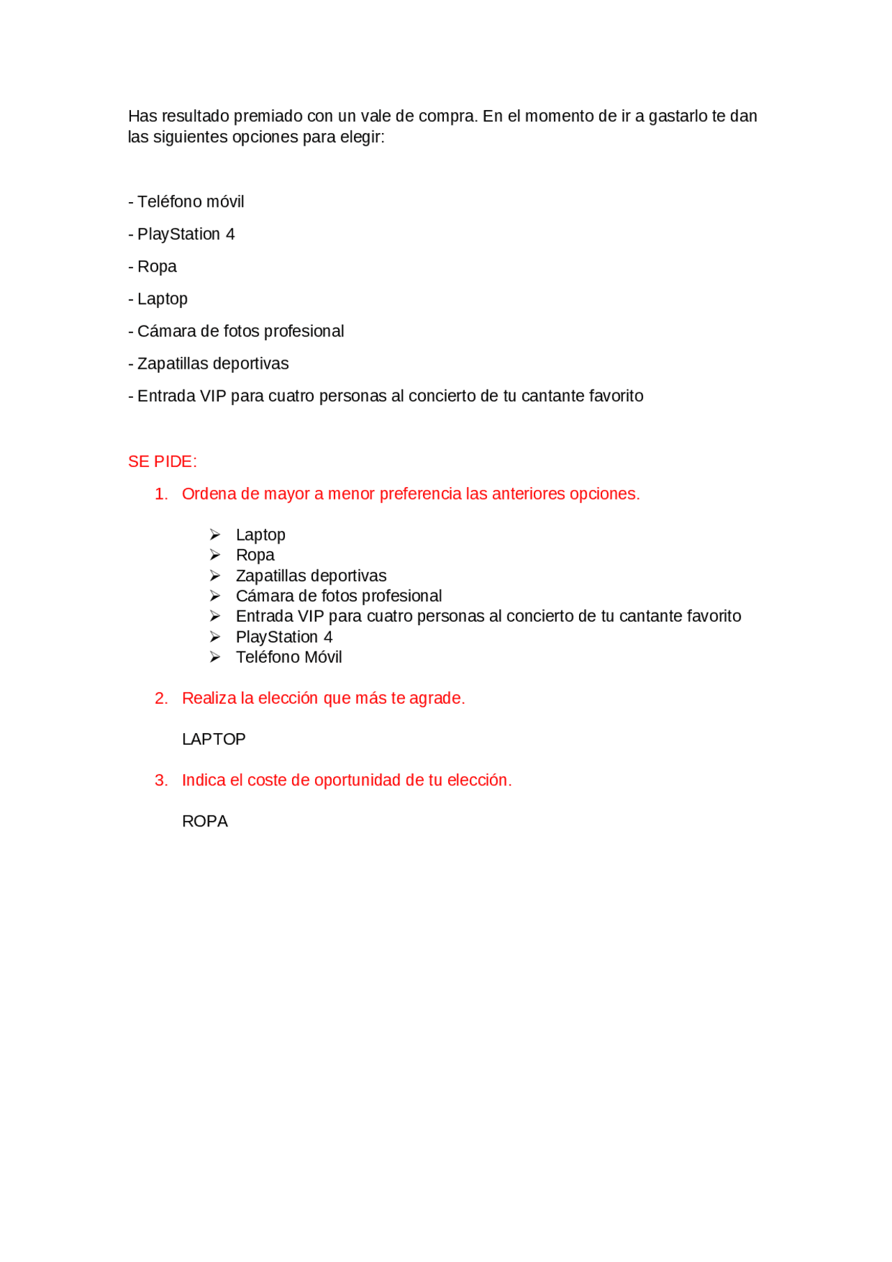 Ejercicios De Microeconomia En Excel Resultado De Aprendizaje Docsity