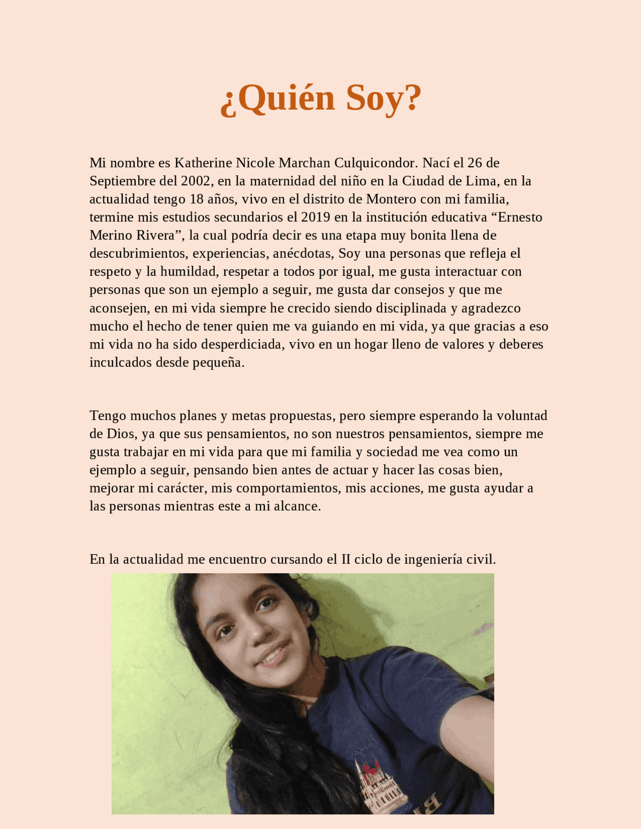 Quien soy quien eres - Docsity