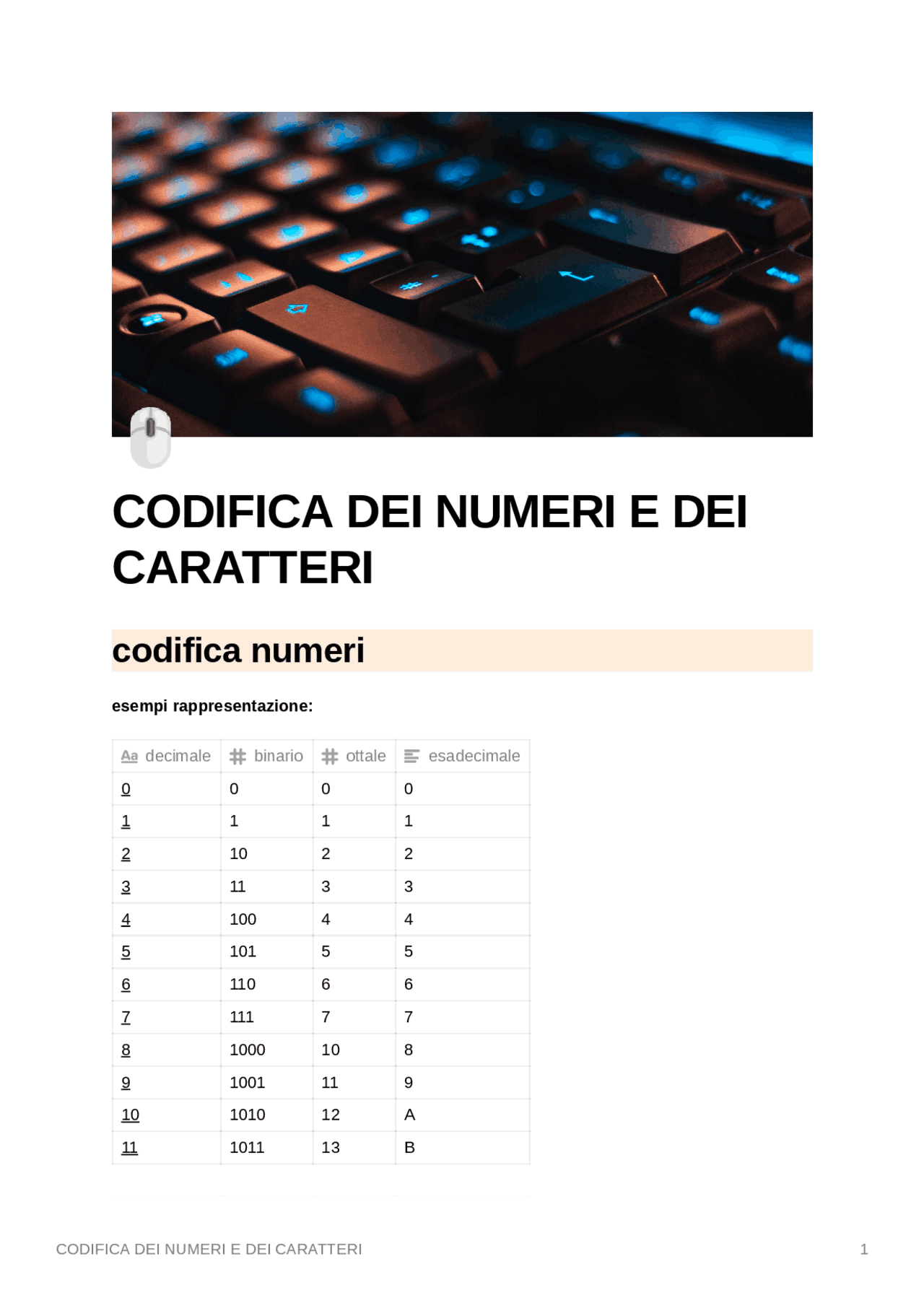 Fondamenti Di Informatica Docsity