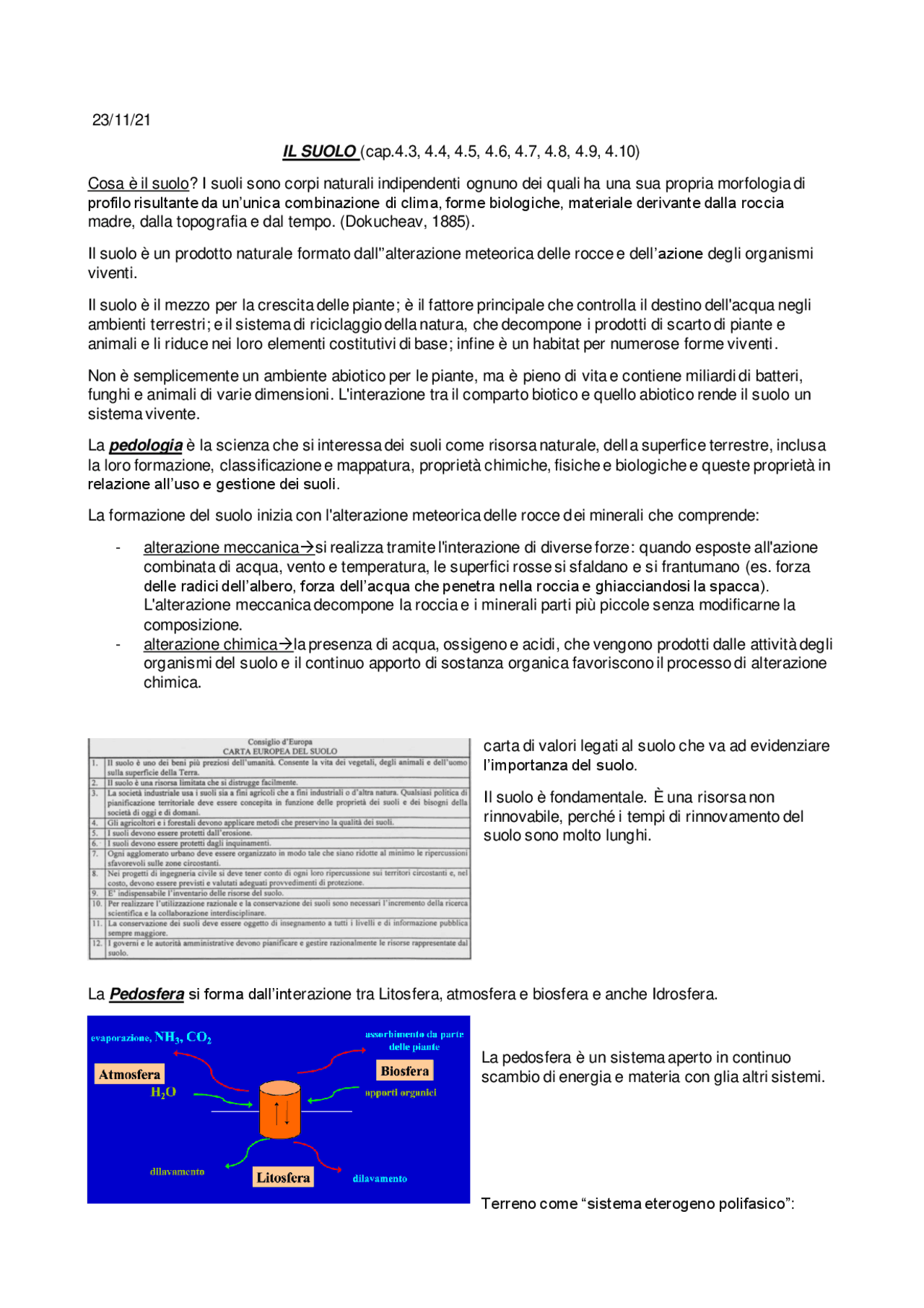 Appunti Ecologia E Scienze Della Terra Docsity