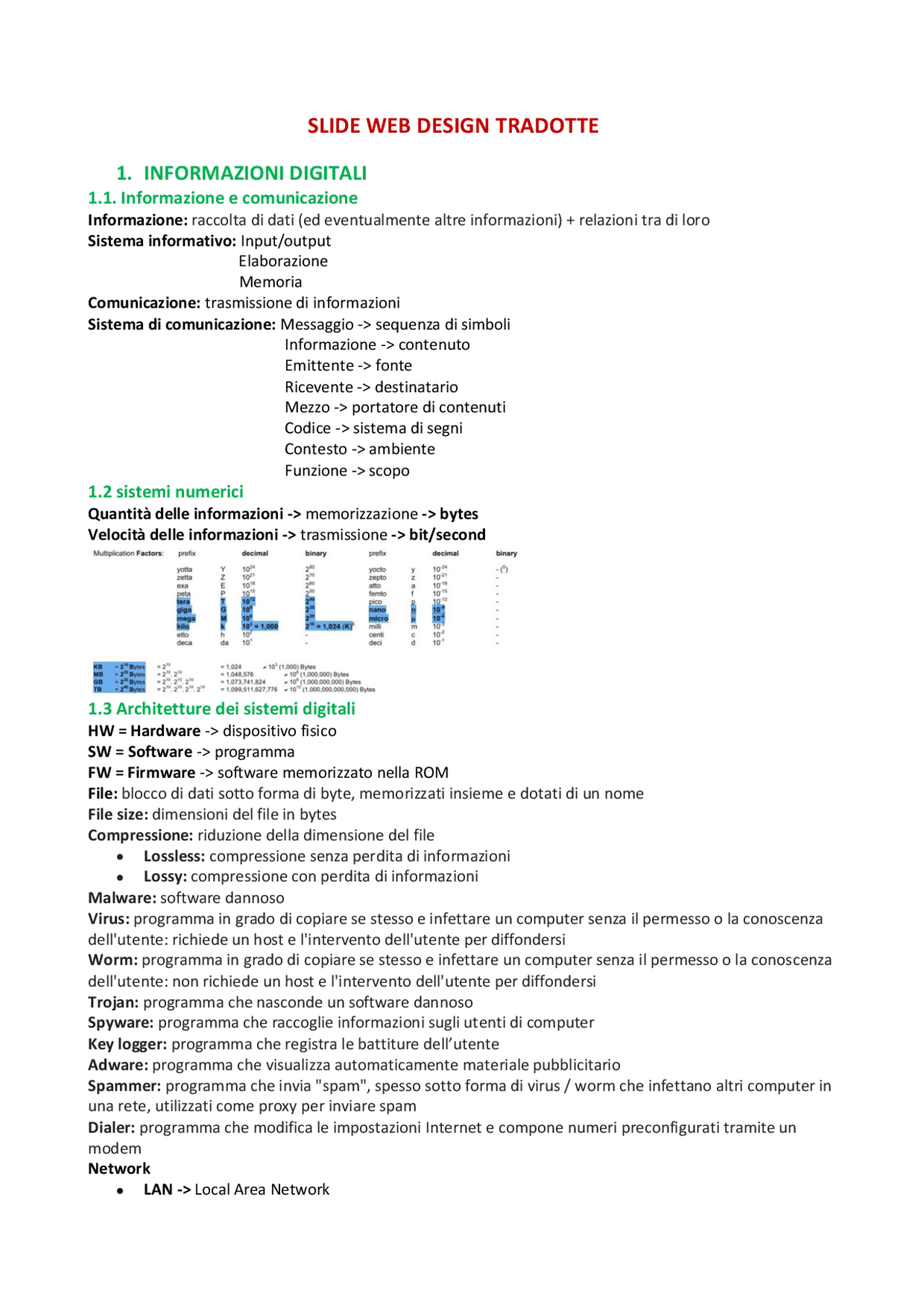 Slide Tradotte Di Web Design Docsity