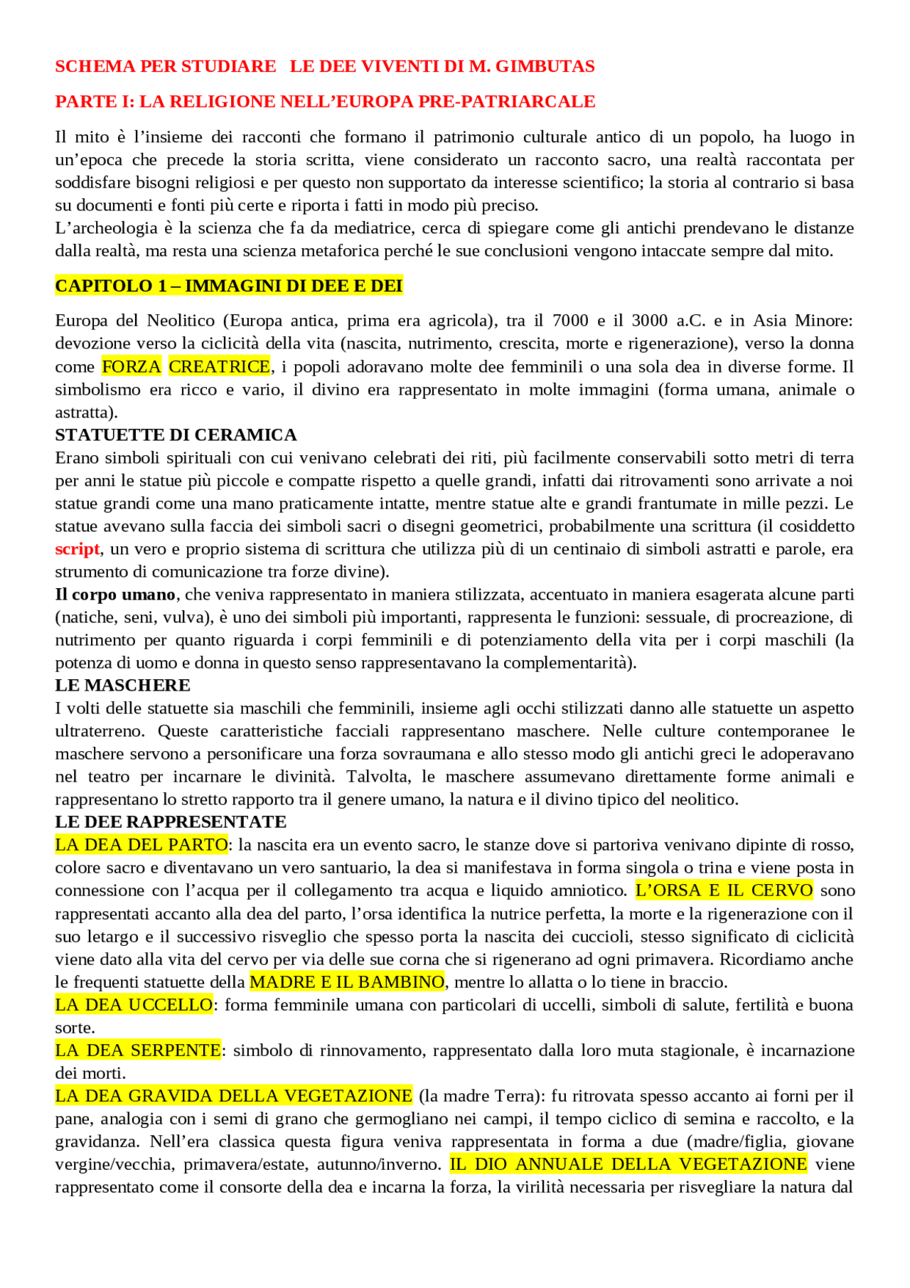 Le dee viventi storia e didattica della storia 1 | Appunti di Storia ...
