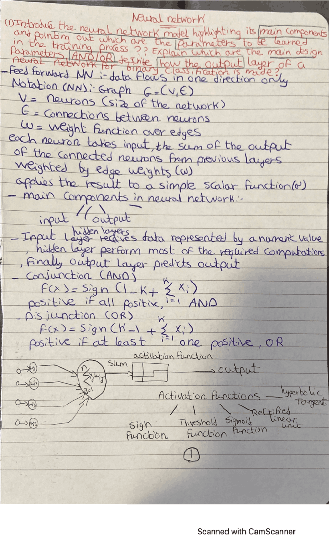 Machine Learning Notes For Passing The Exam Docsity