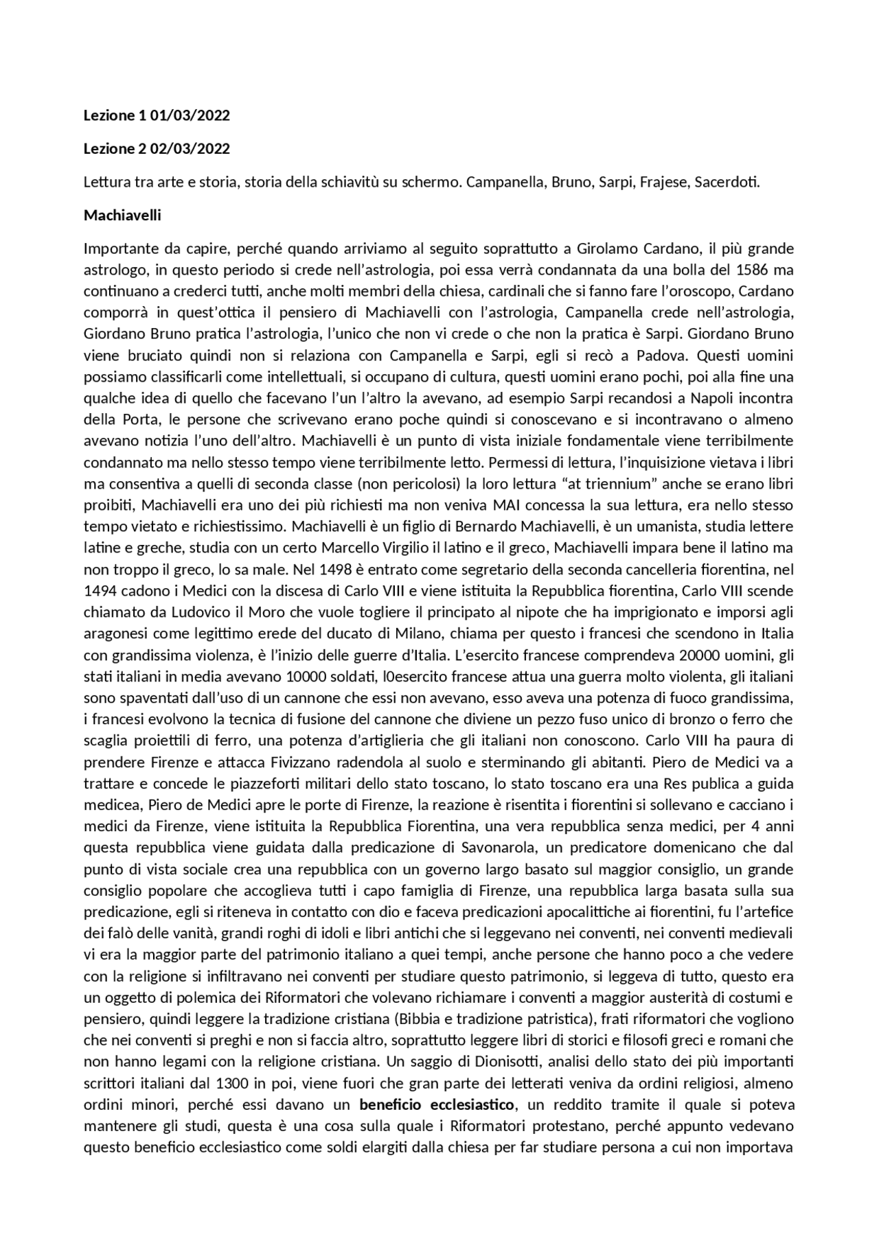 Appunti Completi Storia Moderna Iv A Iv B Frajese Docsity