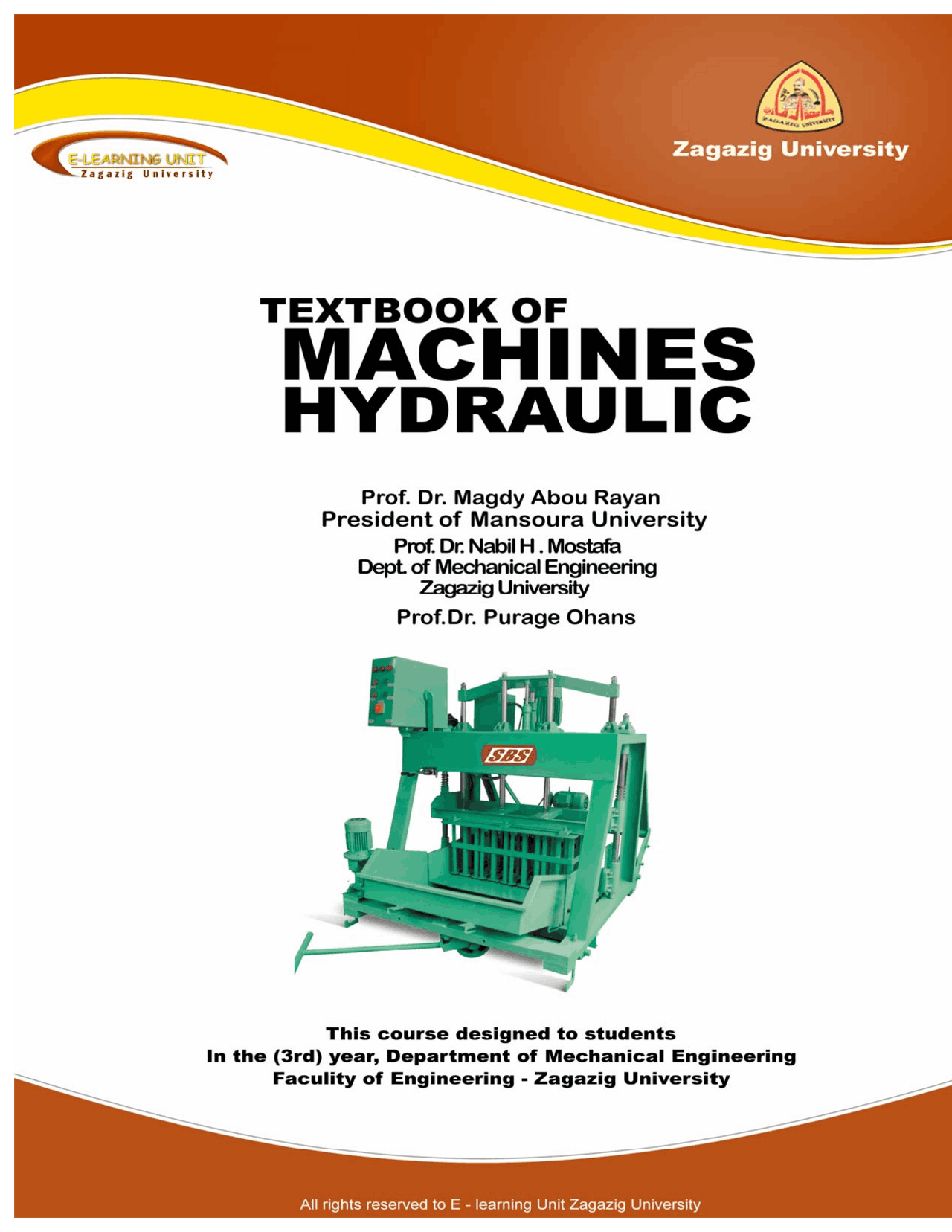 Textbook Of Machines Hydraulic Docsity