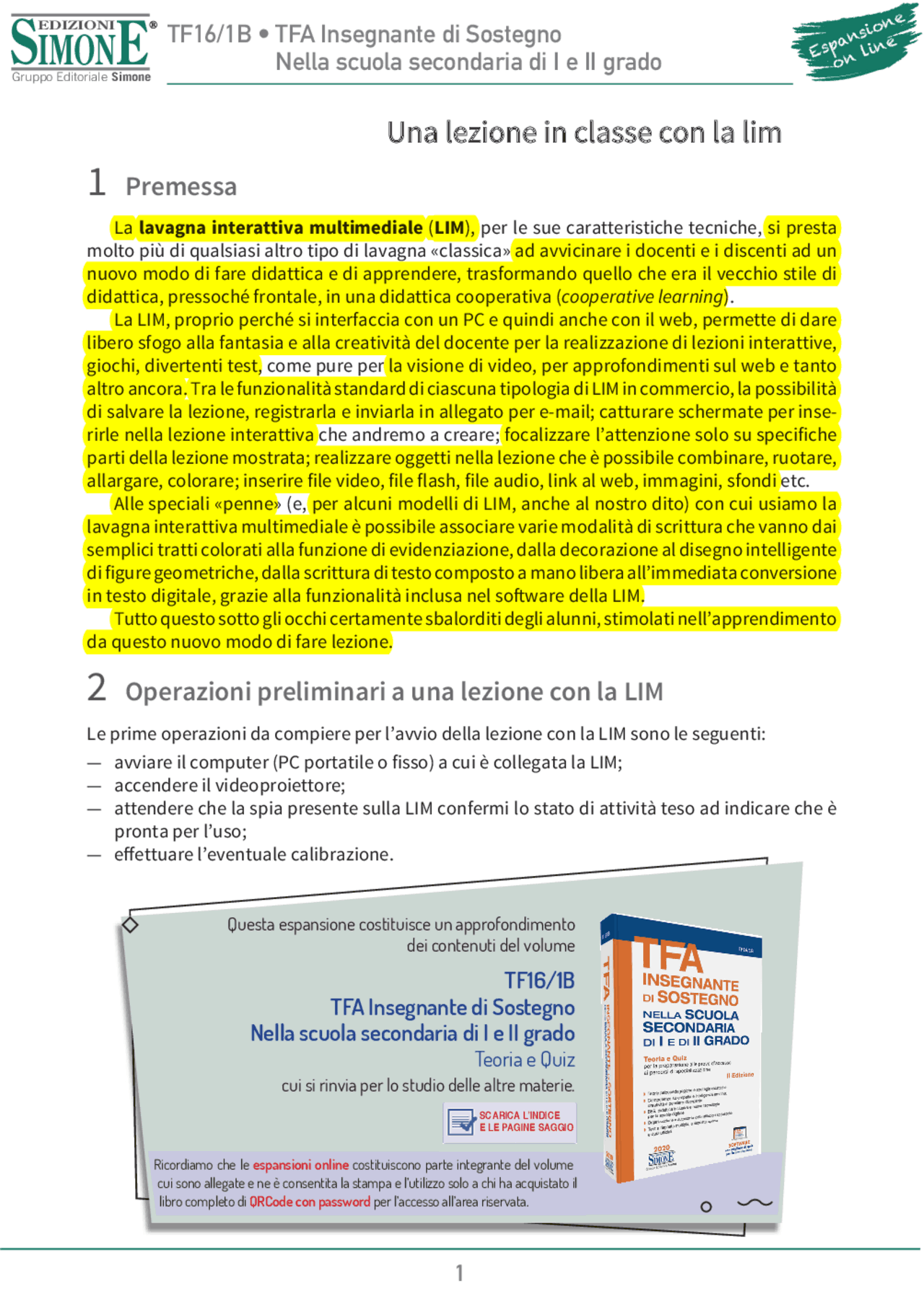 Lezione In Classe Con La Lim Docsity