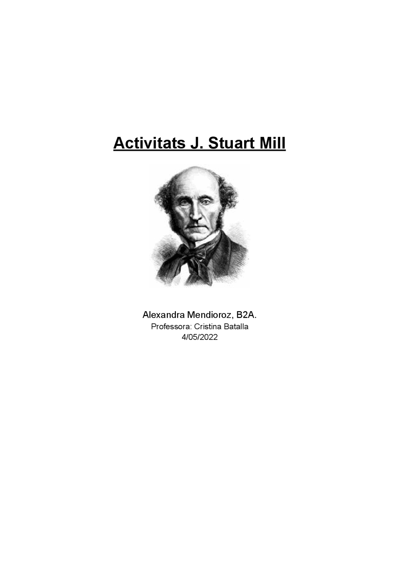 Stuart Mill actividades - Docsity