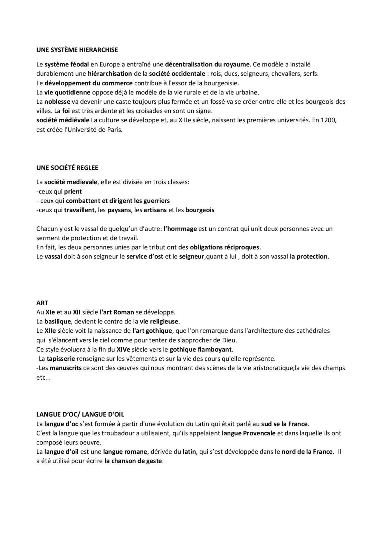 Appunti Di Francese Molto Sintetici Docsity