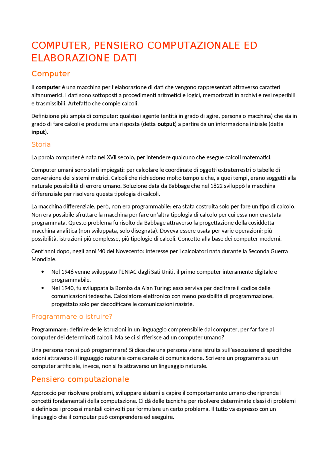 Appunti Informatica Di Base Docsity