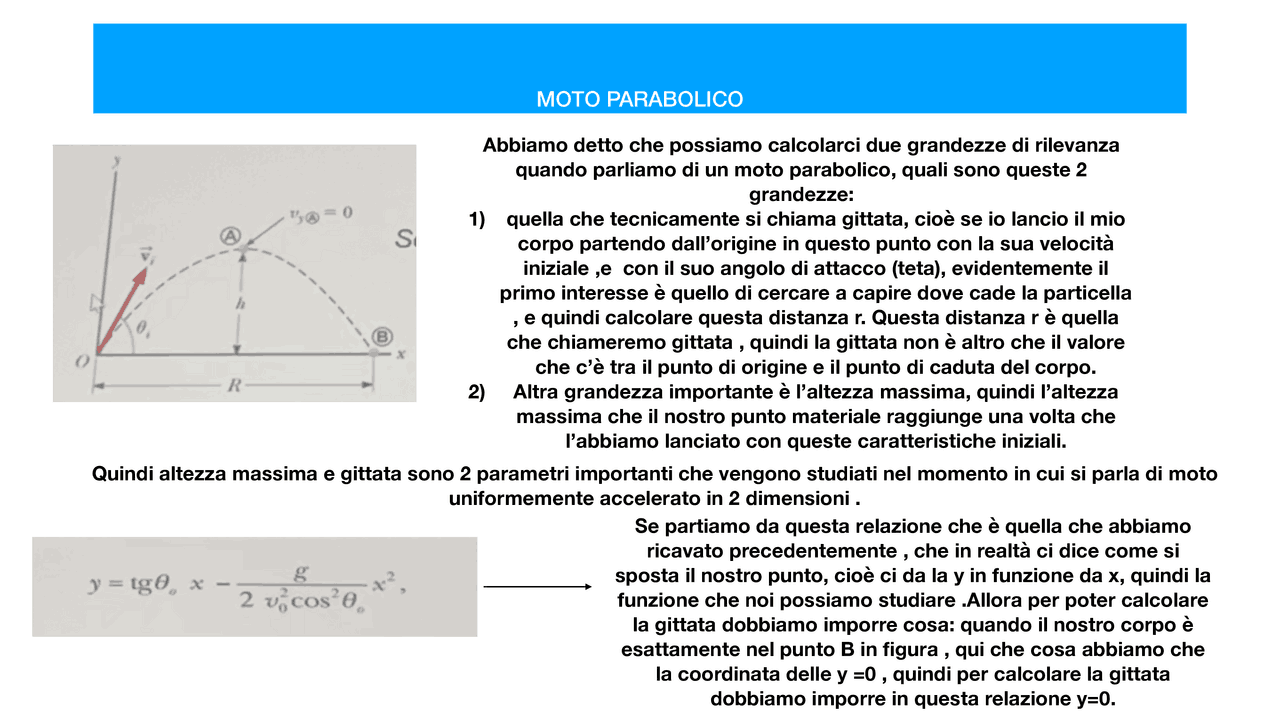 I Moti E Esercizi Sui Vettori Docsity