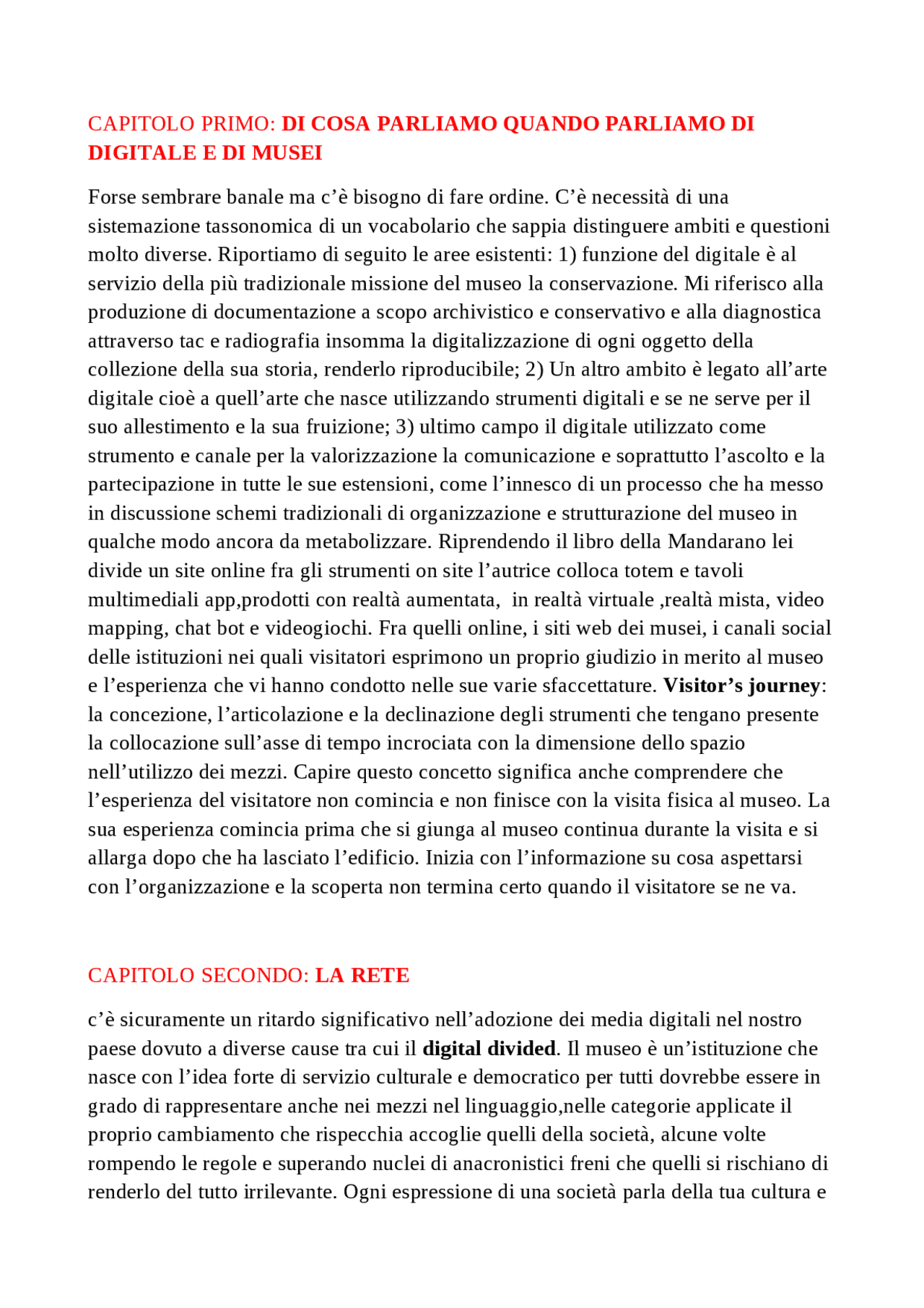 Riassunti Libro Musei E Media Digitali Docsity