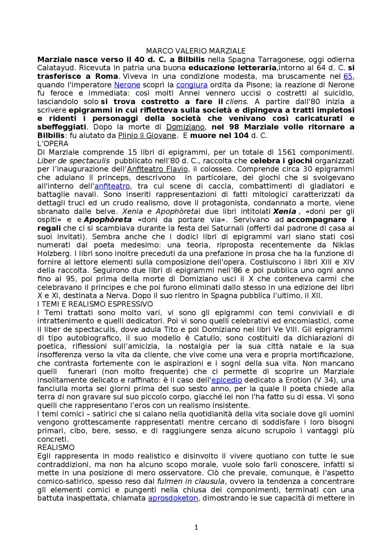 Marziale: Biografia e Opera di un Poeta Epigrammatista Romano | Appunti di Lingue e letterature ...