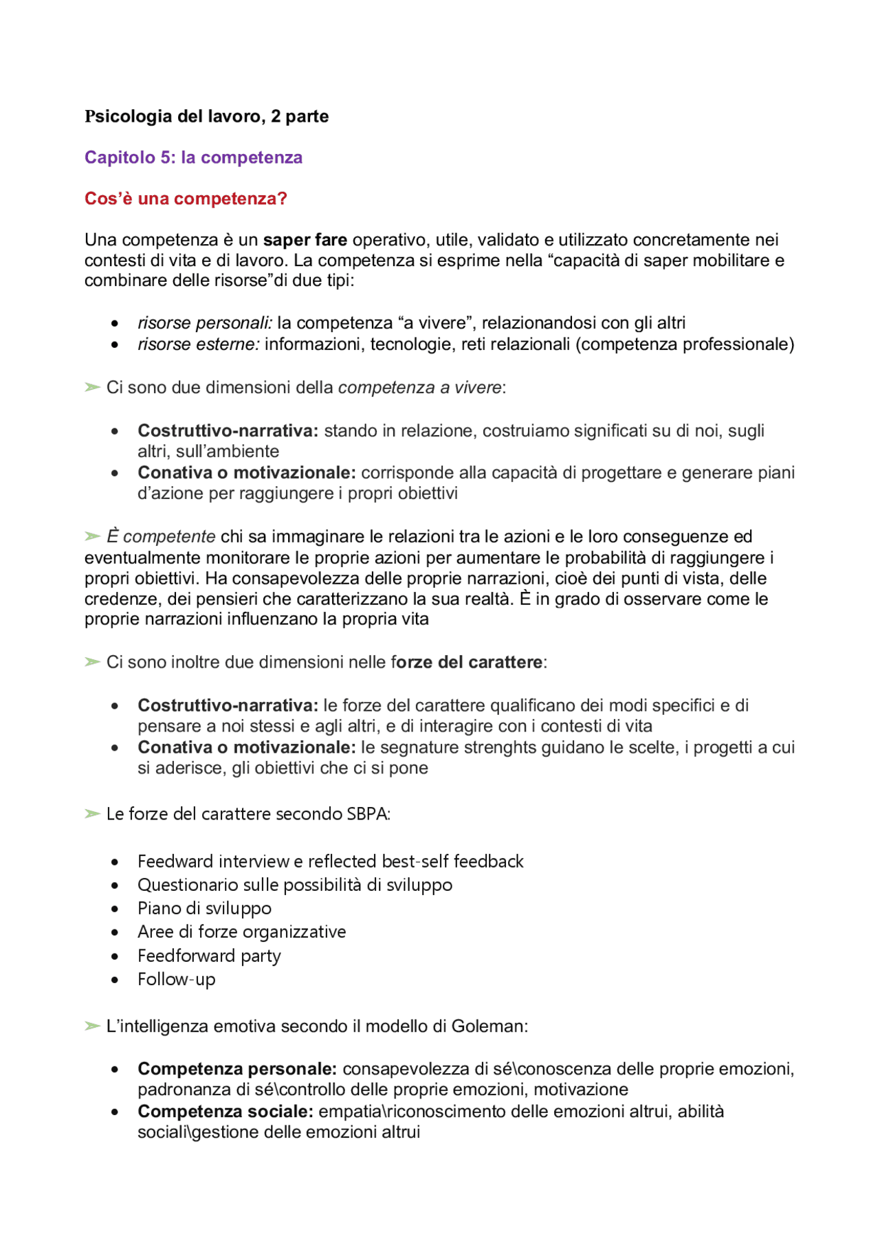 Riassunti Completi Sulla Seconda Parte Di Psicologia Del Lavoro Docsity