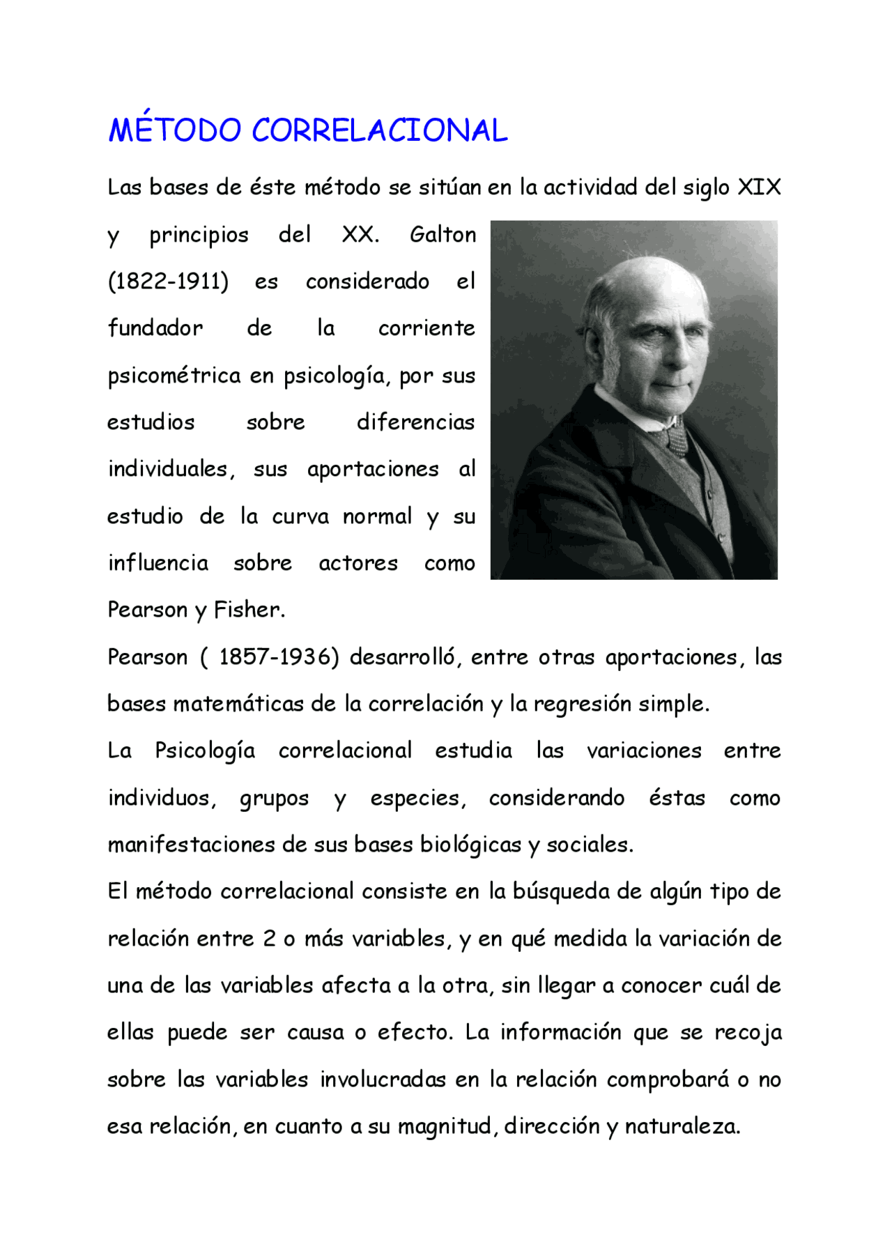 Método correlacional en psicología | Apuntes de Métodos de ...