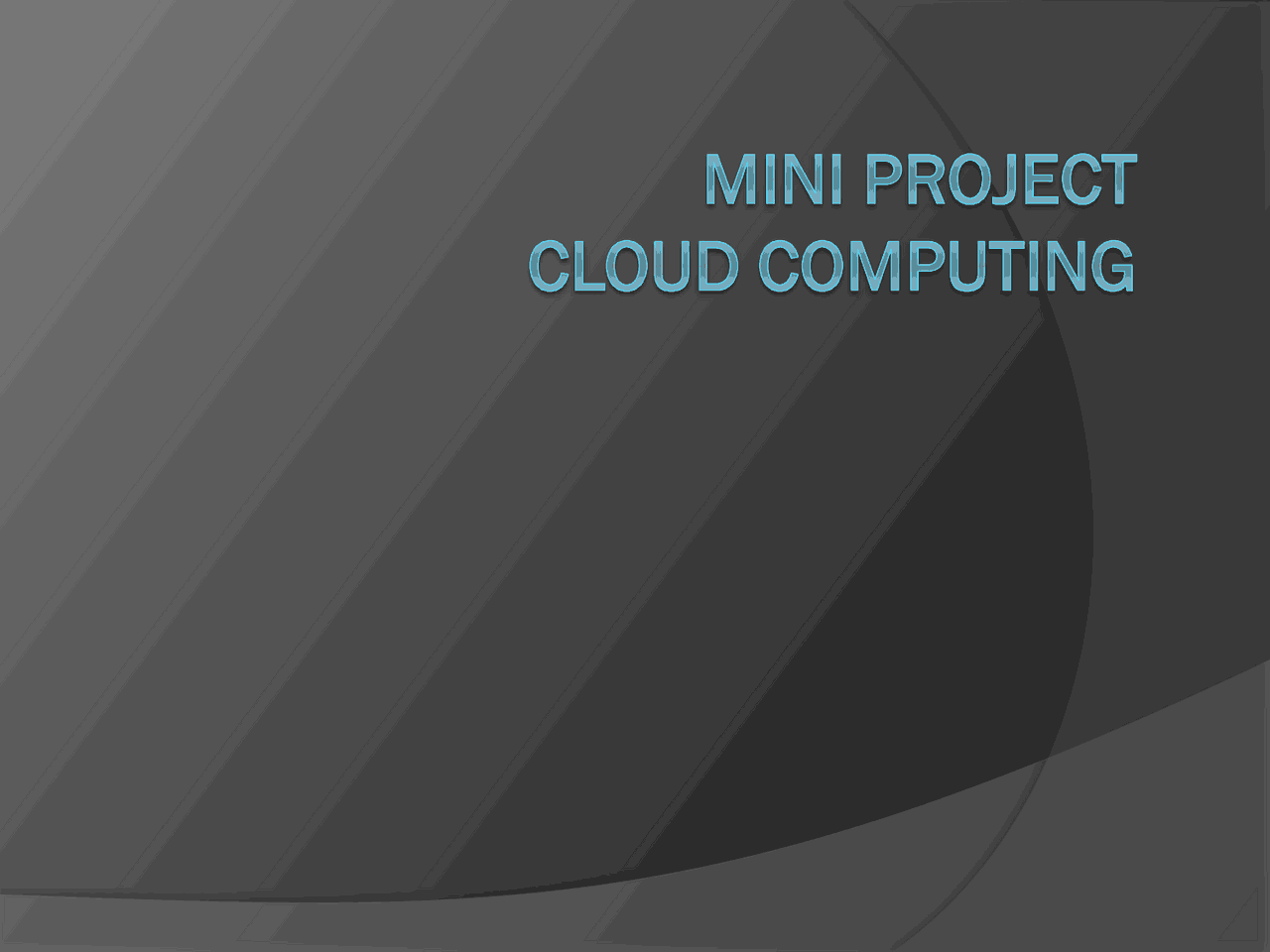 CLOUD COMPUTING MINI PROJECT ON HOSTING A WEBSITE | Summaries Computer ...