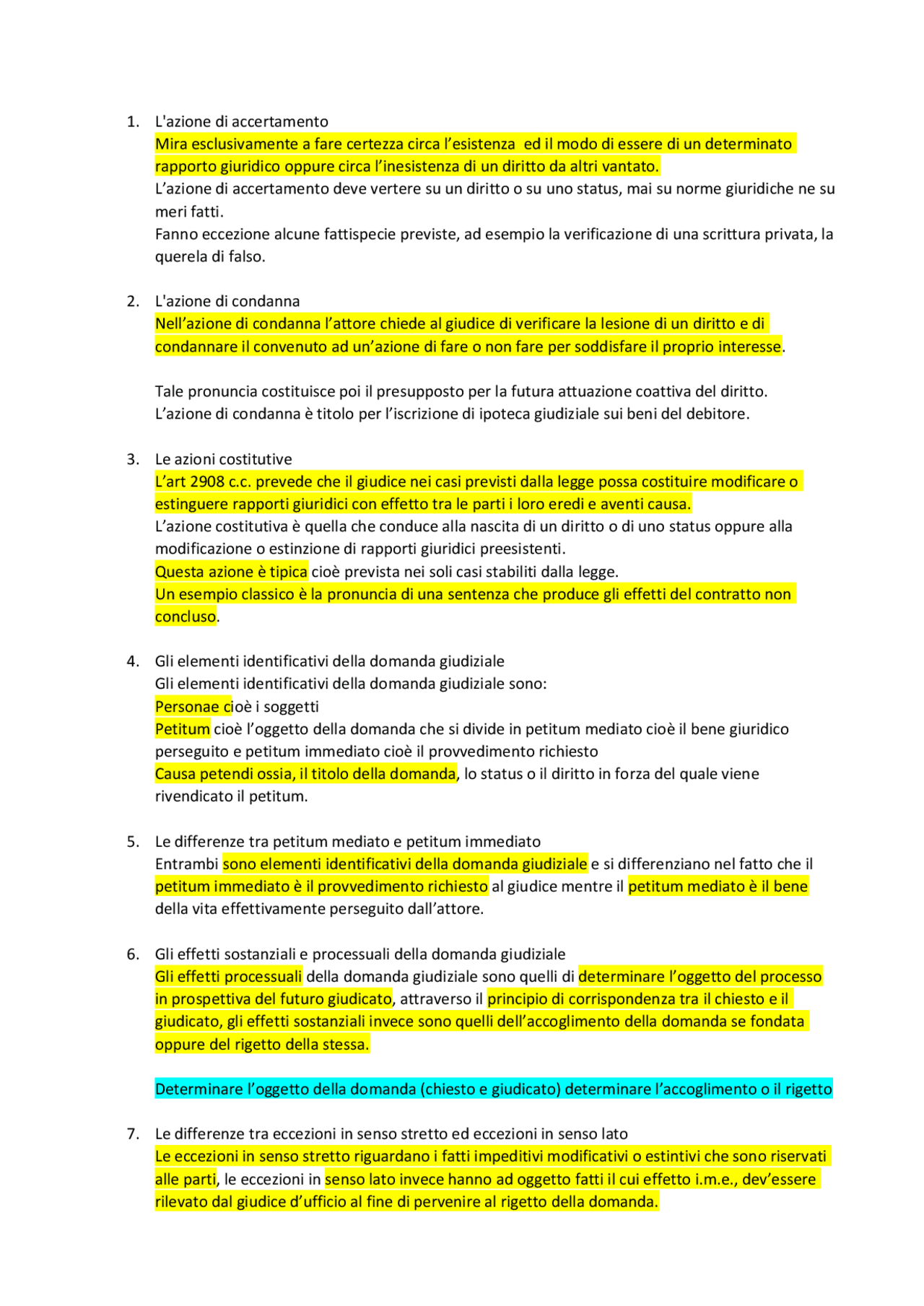 Risposte Aperte Diritto Processuale Civile Docsity
