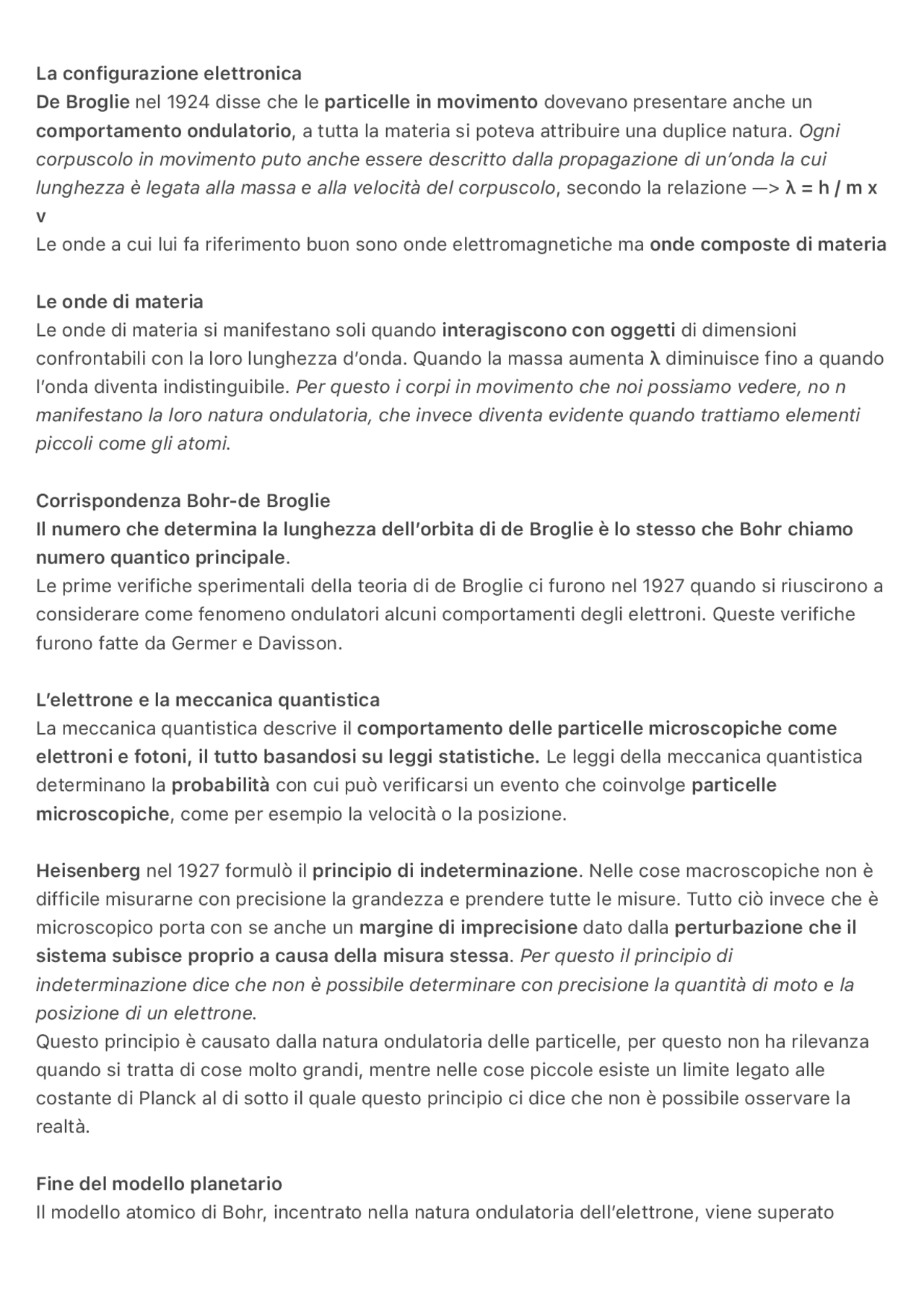 La Configurazione Elettronica Docsity
