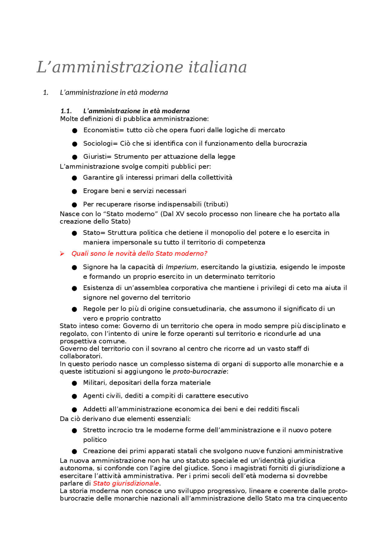Riassunto Storia Delle Istituzioni Pubbliche Comparate Docsity