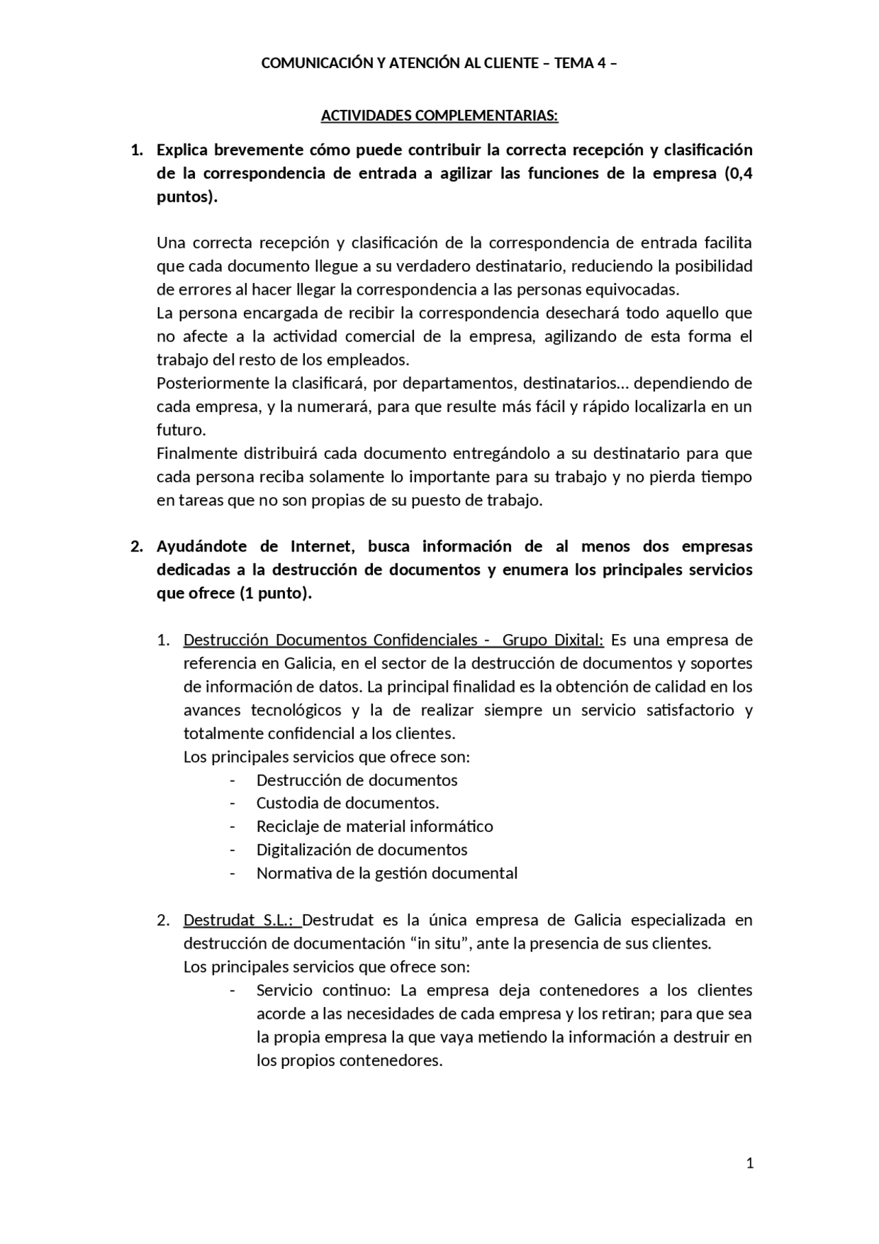 Tema 4 actividades complementarias - Docsity