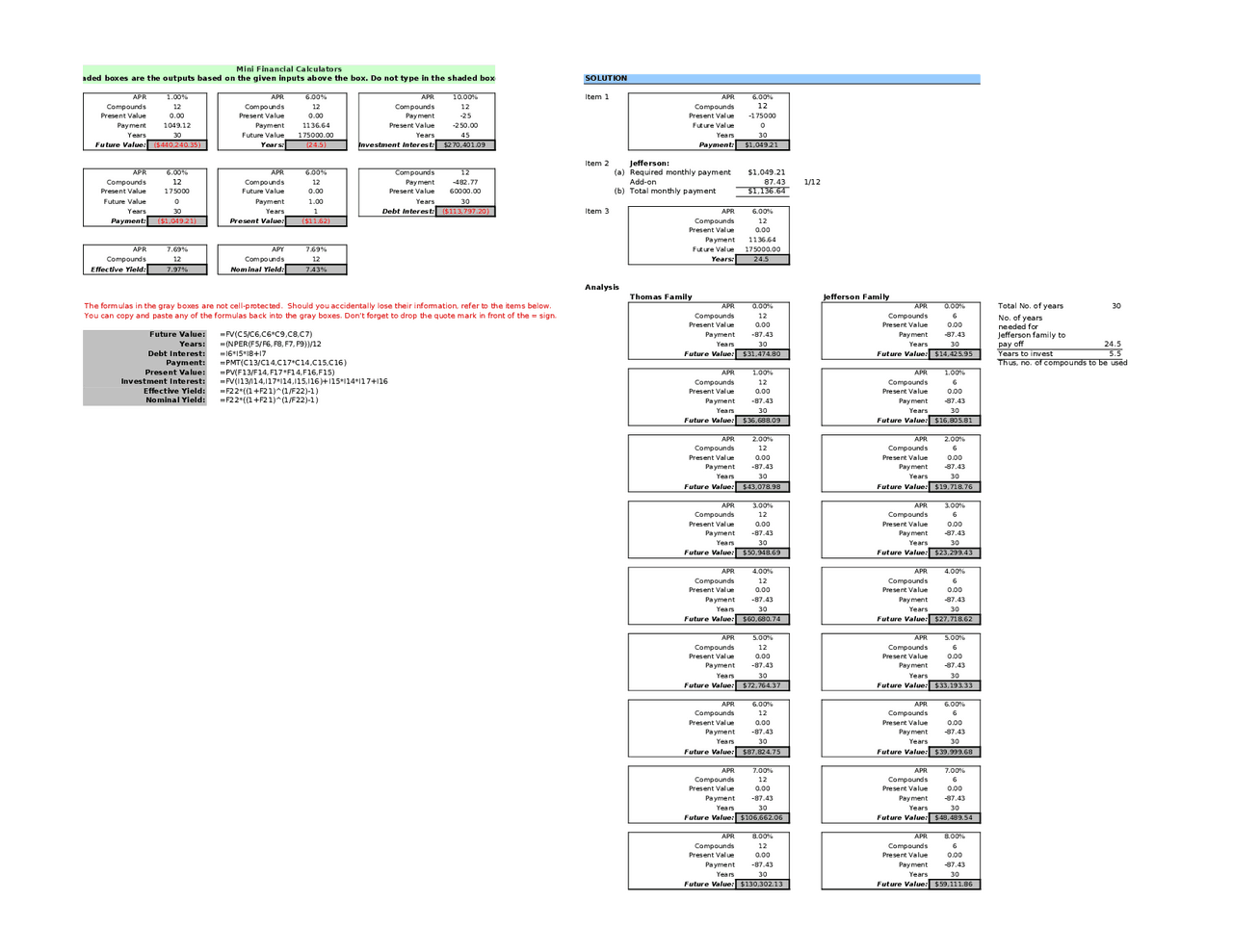 Answers to A Case Study of Paying Extra Principal on a Mortgage ...