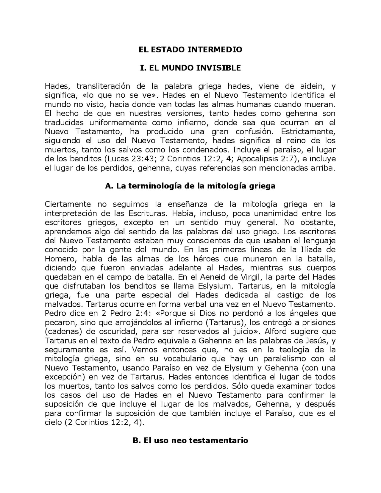 EL Estado intermedio segun los judios del siglo I | Essays (high school ...