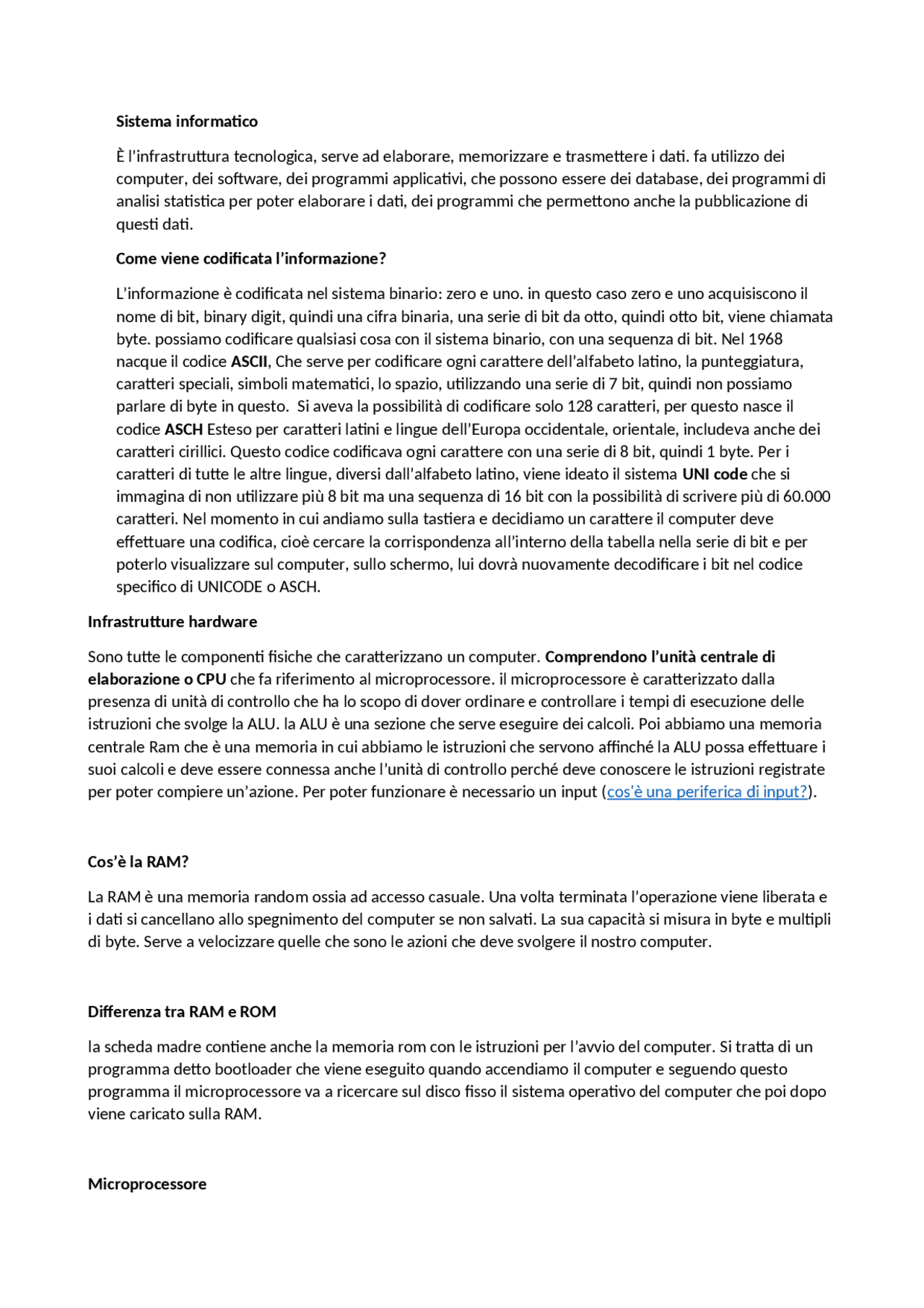 Riassunto Per Esame Abilità Informatiche Docsity