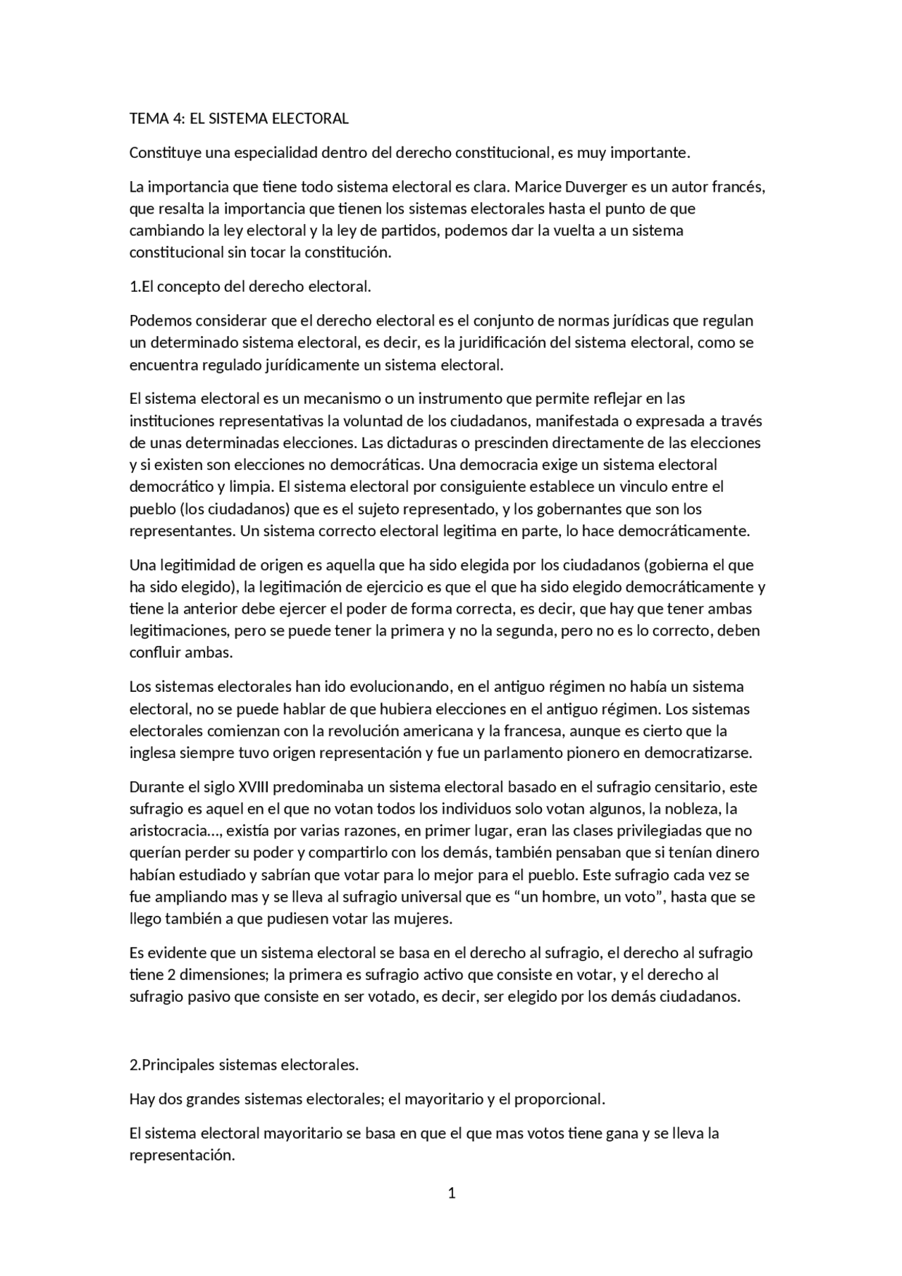 Derecho Constitucional - Docsity