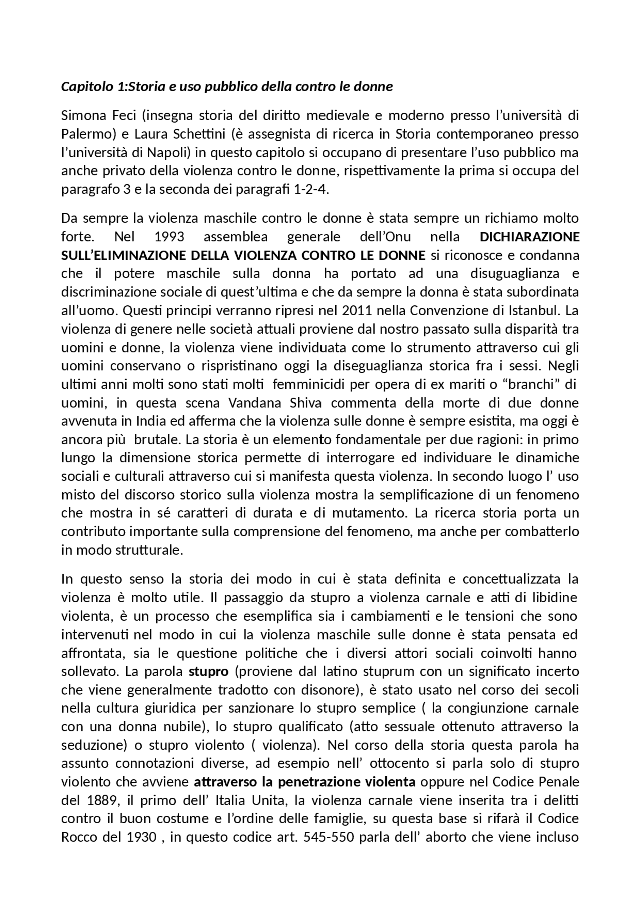 La violenza contro le donne nella storia. Simona Feci e Laura Schettini ...