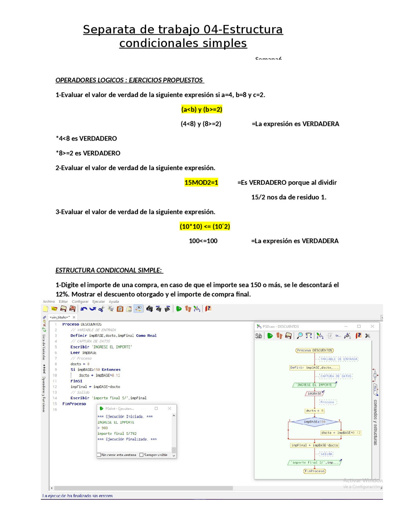 Principios De Algoritmosdiagrama De Flujo Docsity
