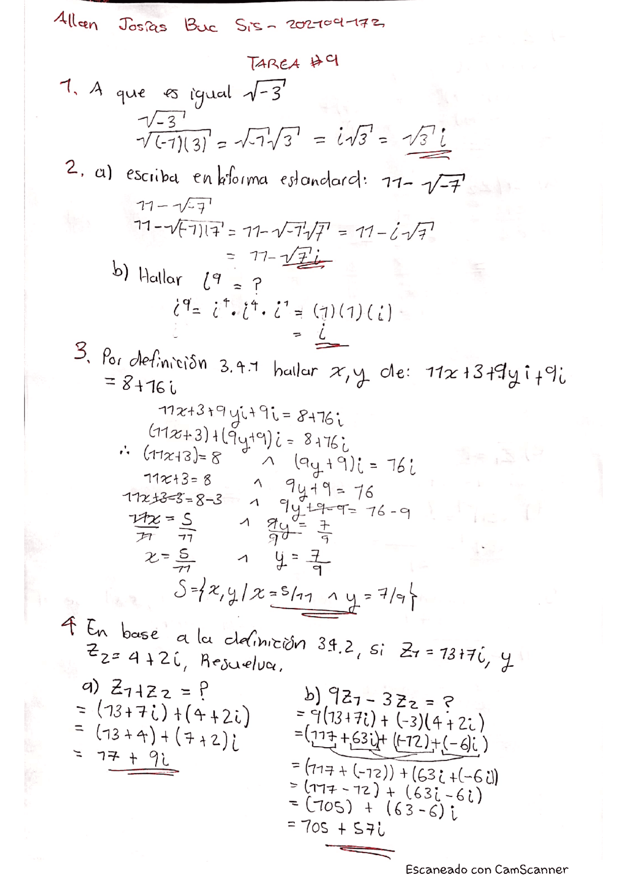 Ejercicios Resueltos Numeros Complejos Ejercicios De Matemáticas