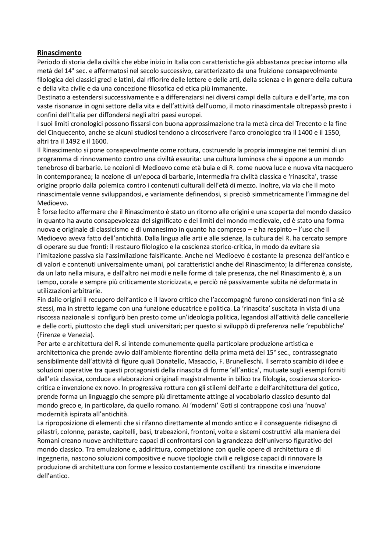 Riassunti Storia Dellarchitettura Moderna Azzarro Docsity
