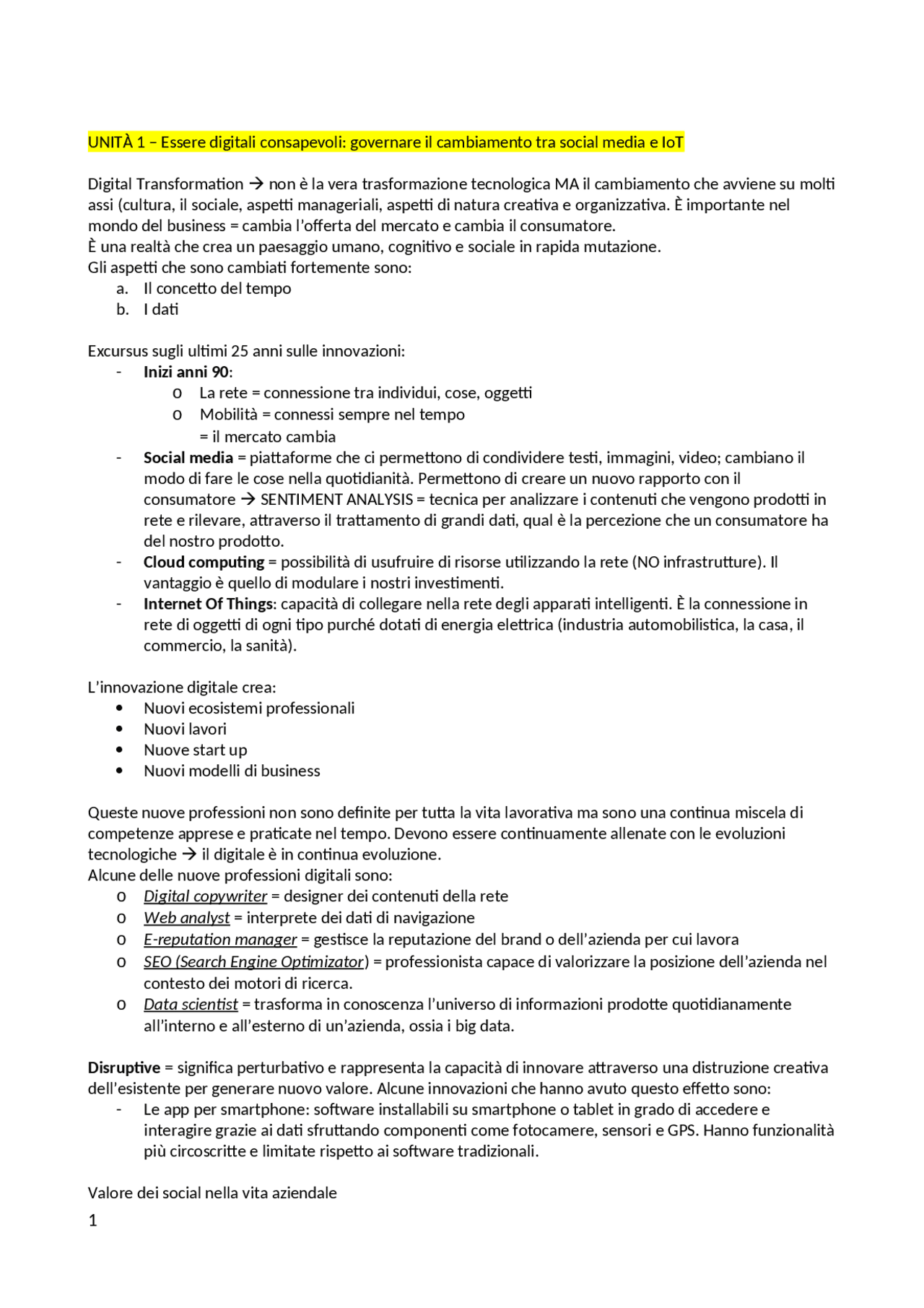 Idoneità E4job Bicocca Appunti Di Fondamenti Di Informatica Docsity